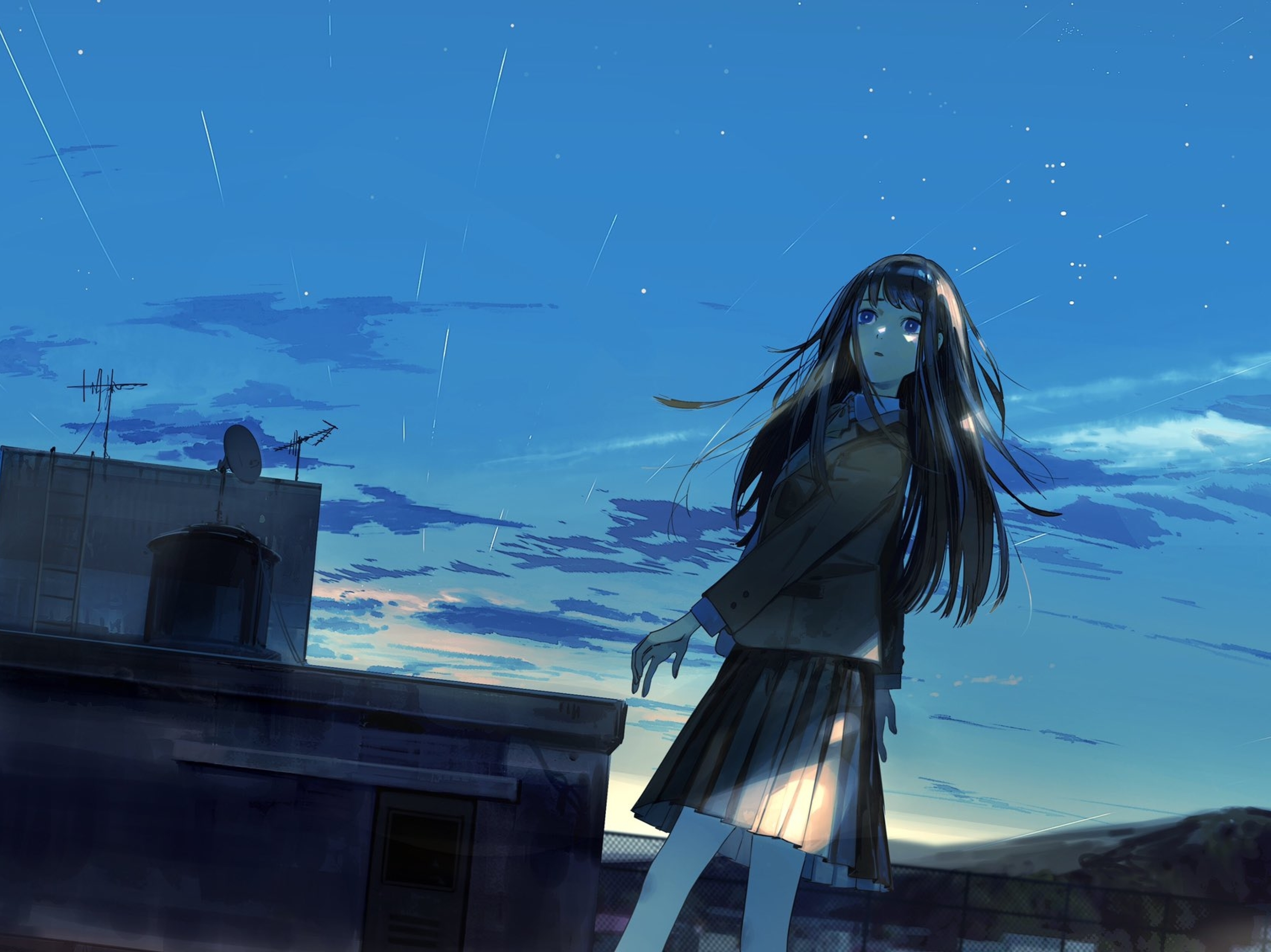 3180x2383 Resolution Anime Alone Girl 3180x2383 Resolution Wallpaper ...