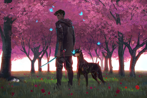 480x320 Anime Boy and Dog 480x320 Resolution Wallpaper, HD Artist 4K ...