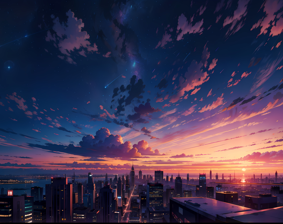 1200x952 Resolution Anime City 4K Top View 1200x952 Resolution ...