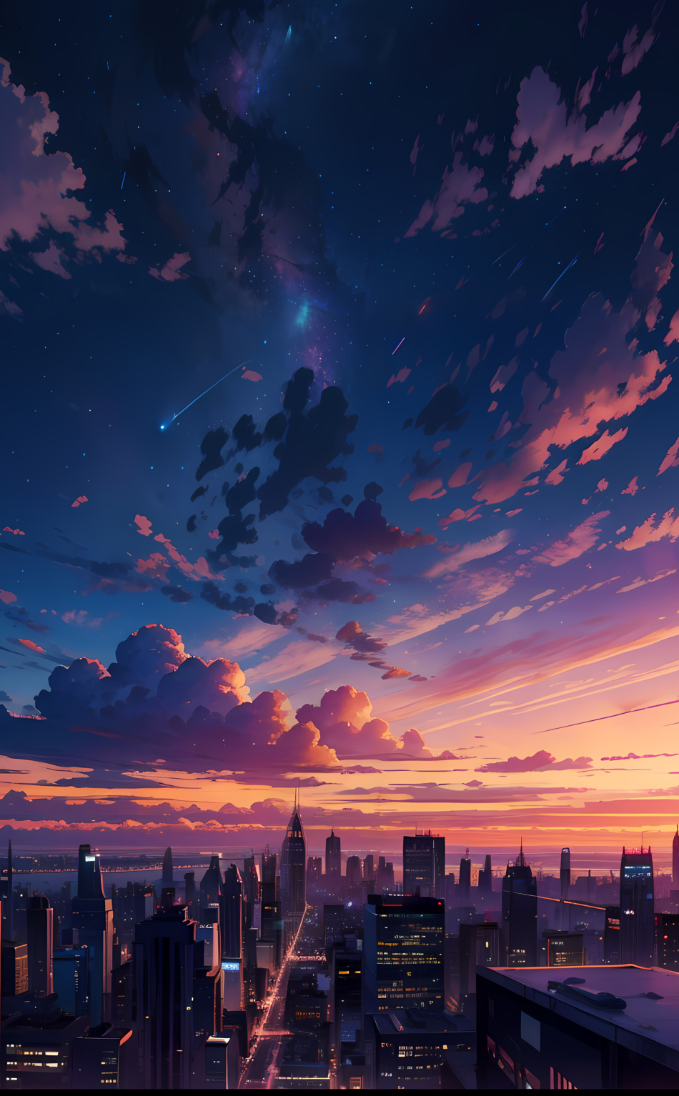 950x1534 Resolution Anime City 4K Top View 950x1534 Resolution ...