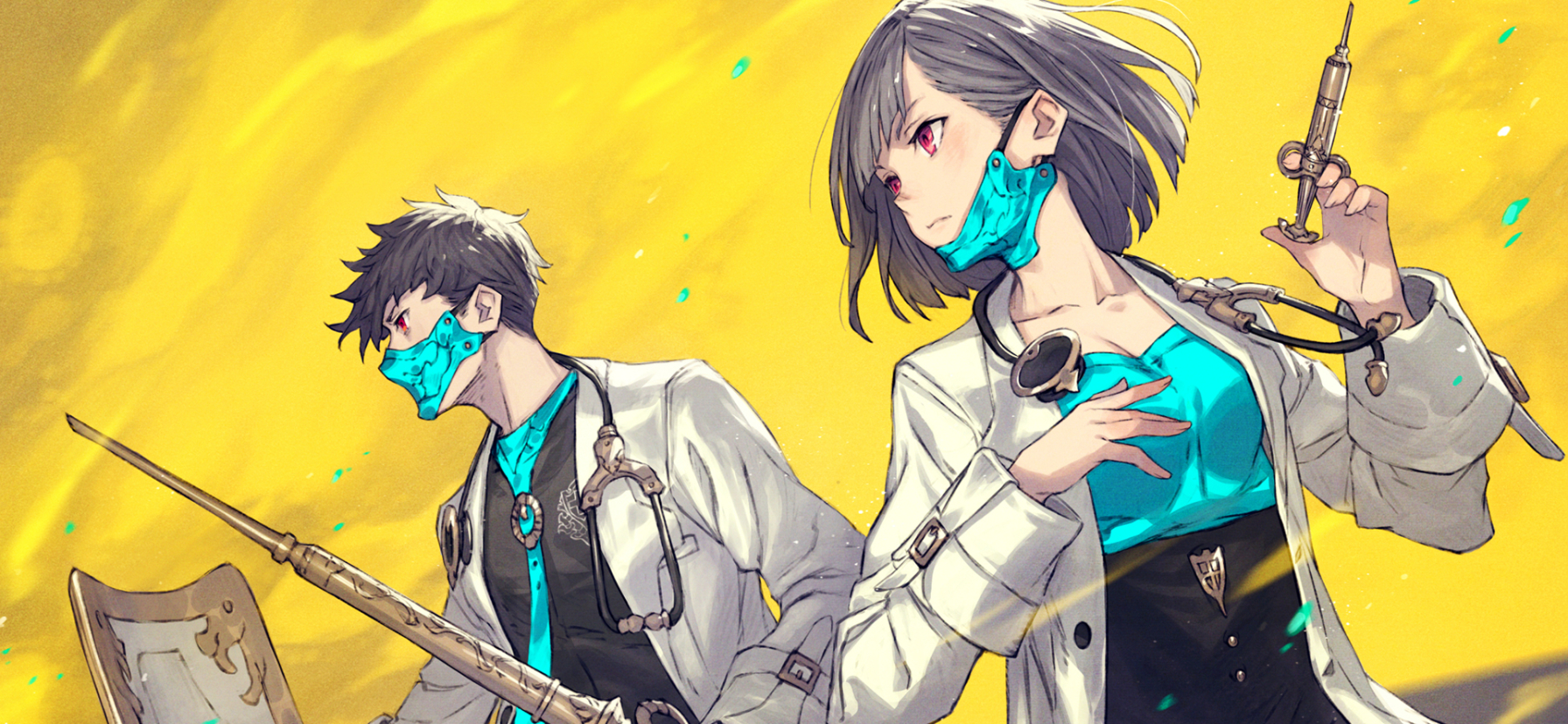 1792x828 Resolution Anime Frontliners Art 1792x828 Resolution Wallpaper ...