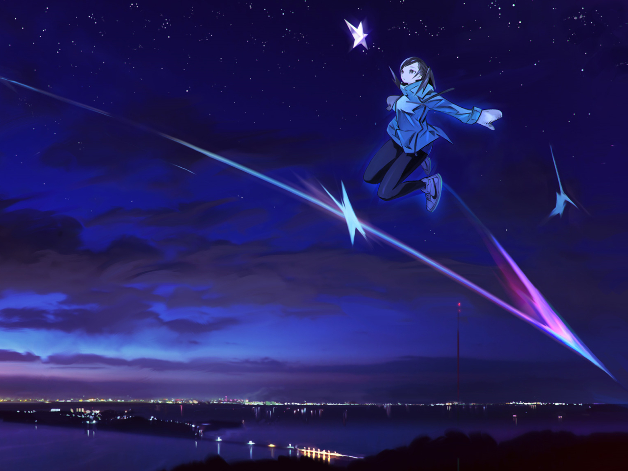 1280x960 Resolution Anime Girl Flying 1280x960 Resolution Wallpaper ...