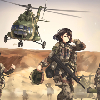 320x320 anime, girl, helicopter 320x320 Resolution Wallpaper, HD Anime ...