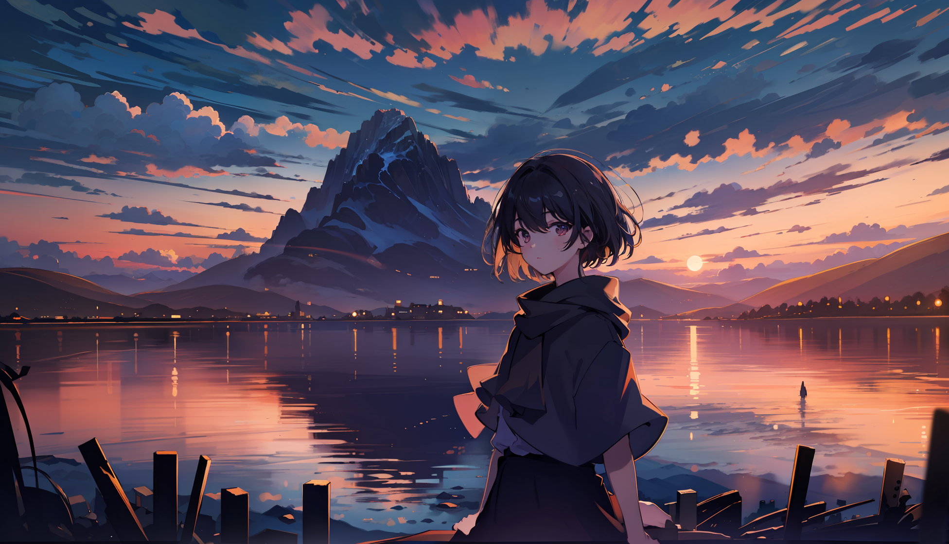 1360x768 Resolution Anime Girl In Mountains Lake Desktop Laptop HD 1360x768 Resolution Anime Girl In Mountains Lake Desktop Laptop HD