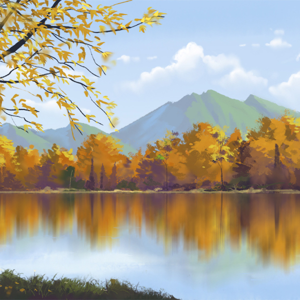 600x600 Resolution Anime Lake 600x600 Resolution Wallpaper - Wallpapers Den
