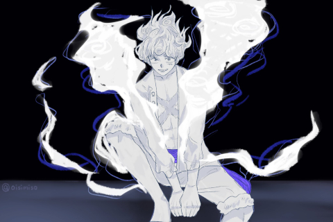 480x320 Resolution Anime One Piece Art Monkey D. Luffy Gear 5 480x320 ...