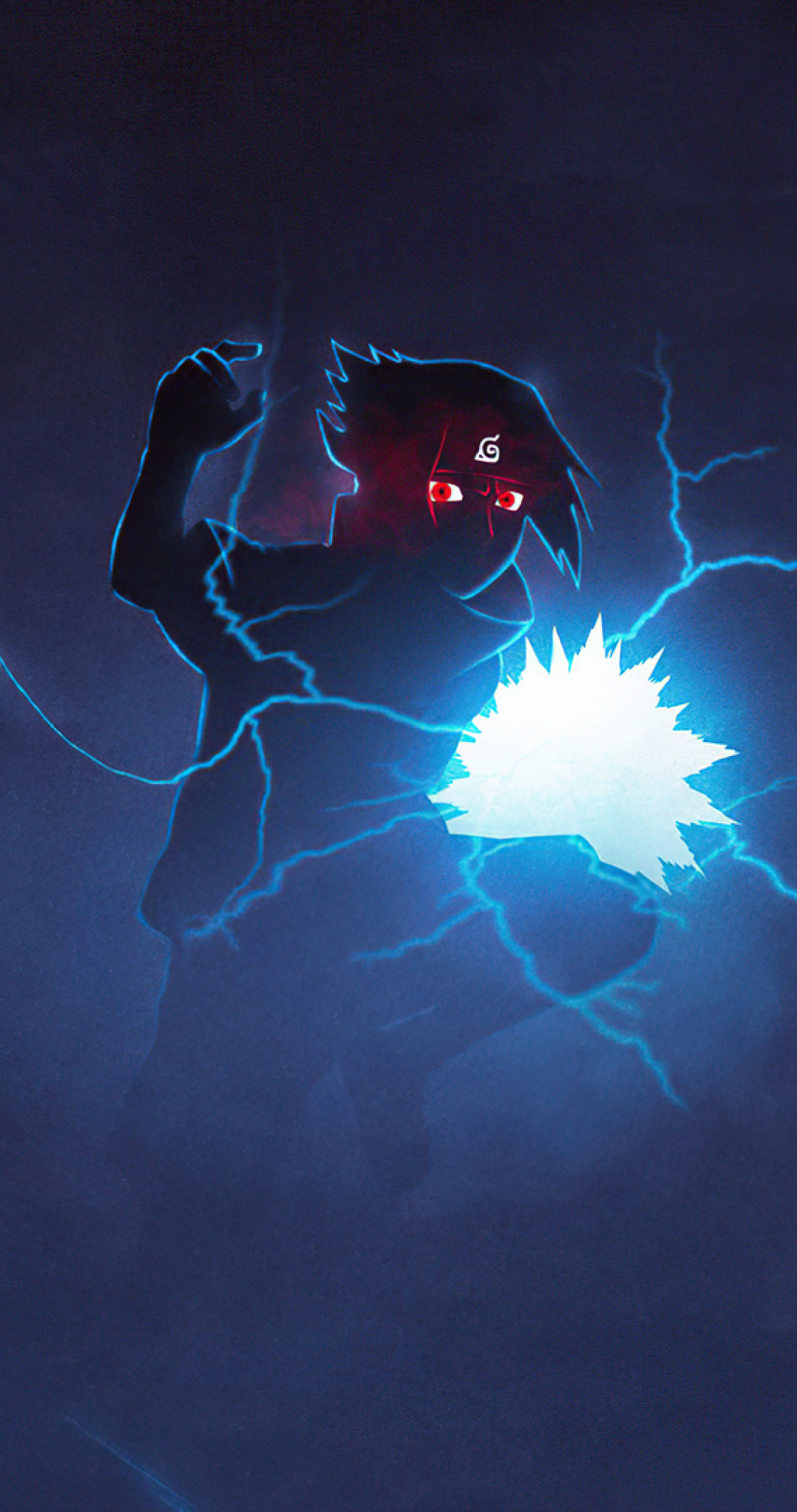 1080x2048 Anime Sasuke Uchiha Naruto Lightning Art 1080x2048 Resolution ...