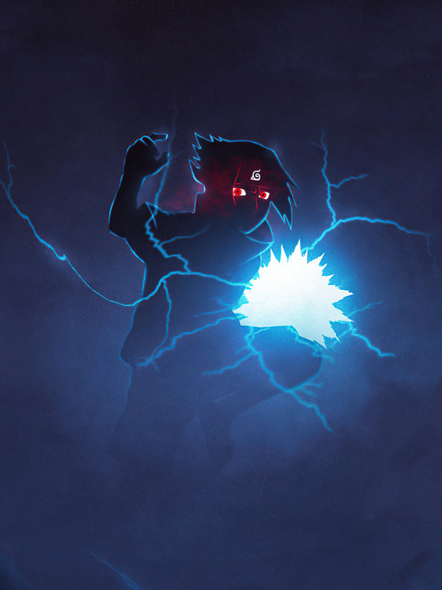 1440x1920 Anime Sasuke Uchiha Naruto Lightning Art 1440x1920 Resolution ...