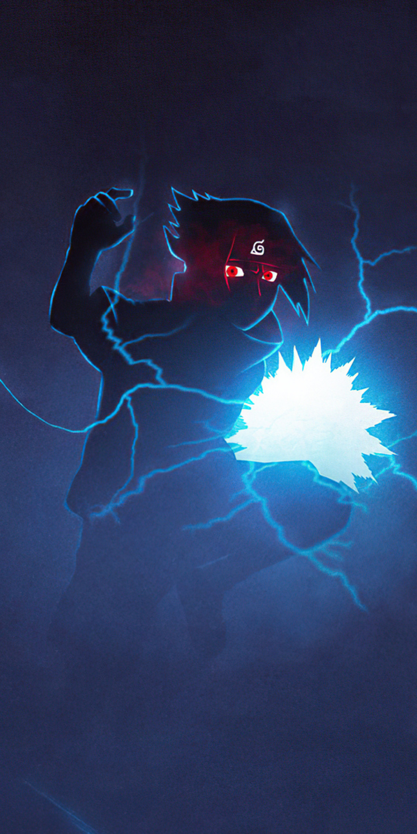 1440x2880 Resolution Anime Sasuke Uchiha Naruto Lightning Art 1440x2880 ...