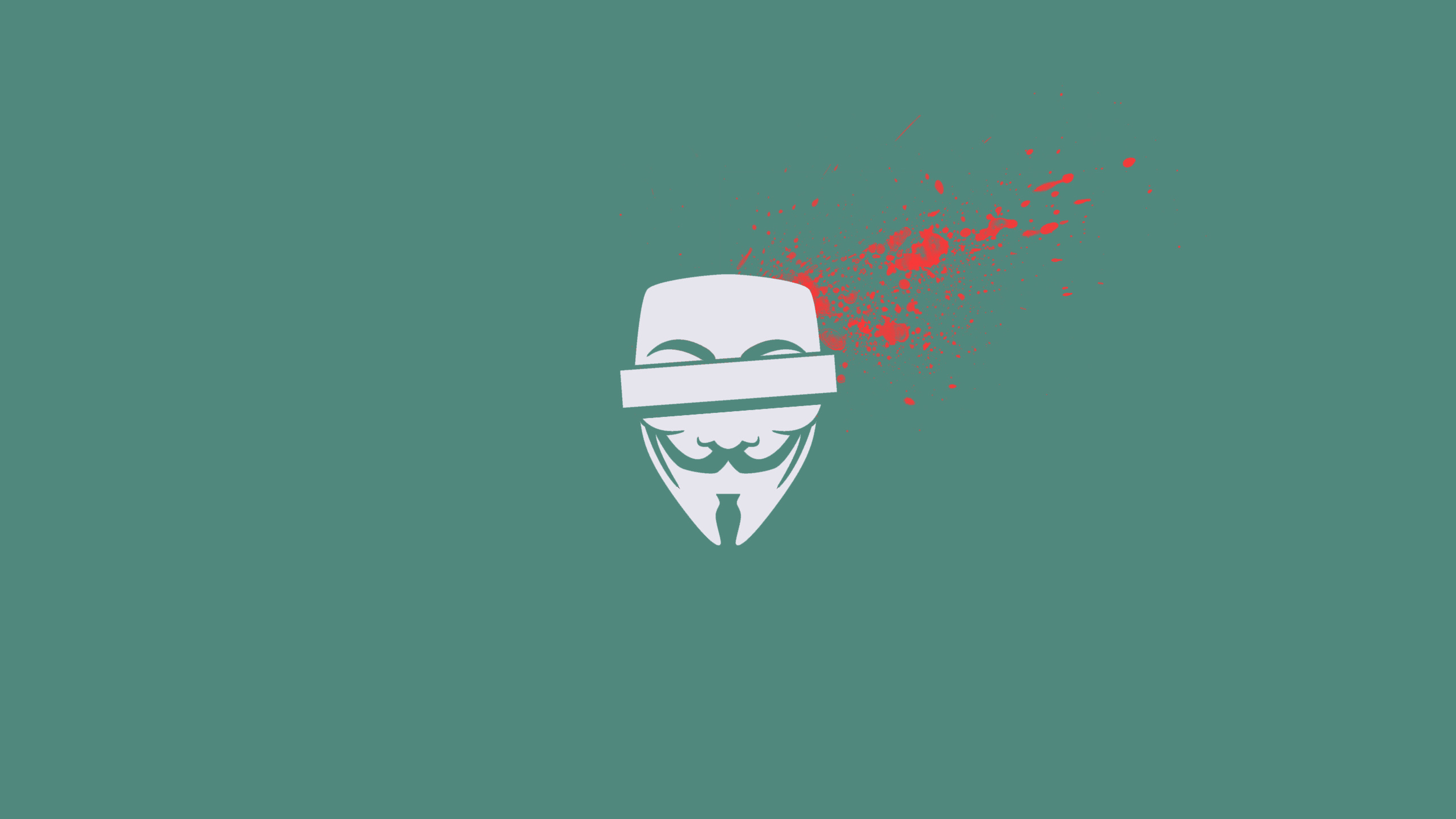 5120x2880 Resolution anonymous, blood, mask 5K Wallpaper - Wallpapers Den