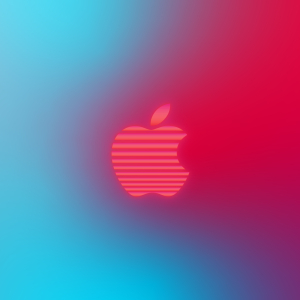 300x300 Resolution Apple 4k Gradient Logo 300x300 Resolution Wallpaper ...