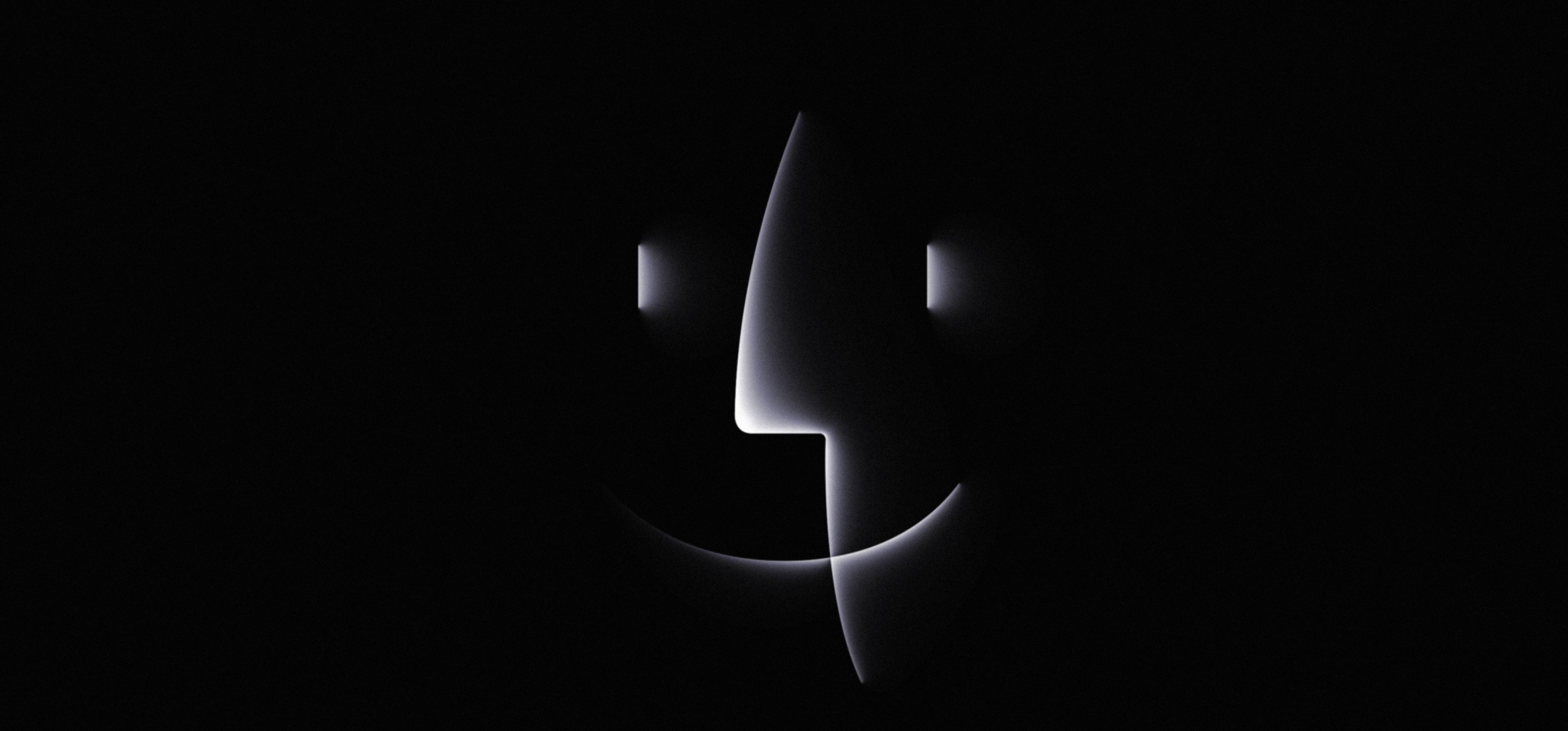3088x1440 Resolution Apple Scary Fast Finder Logo 3088x1440 Resolution ...