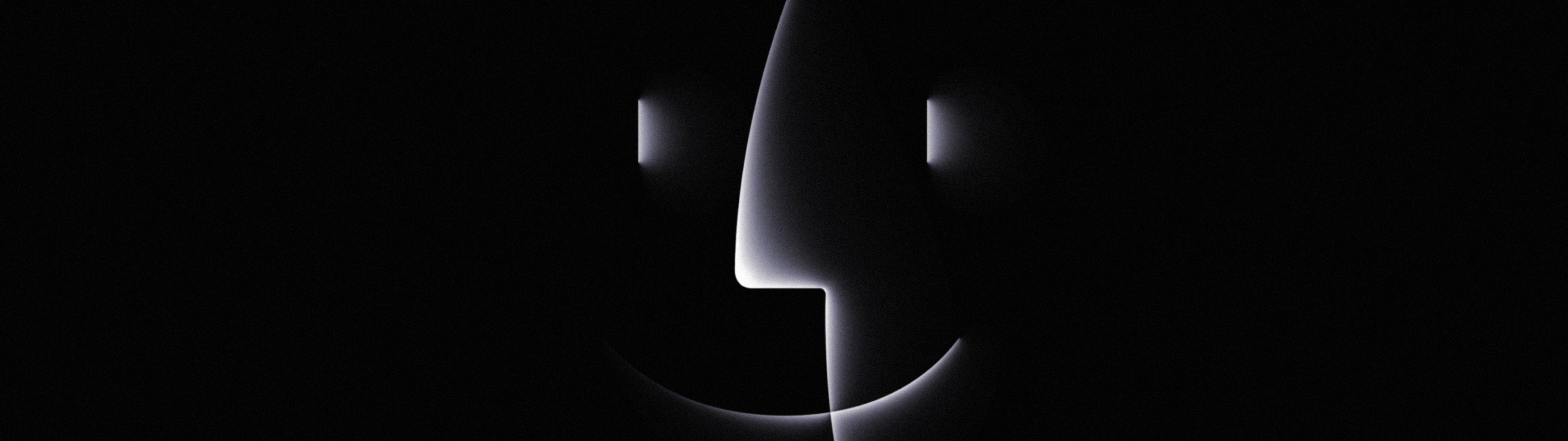 5120x1440 Resolution Apple Scary Fast Finder Logo 5120x1440 Resolution ...