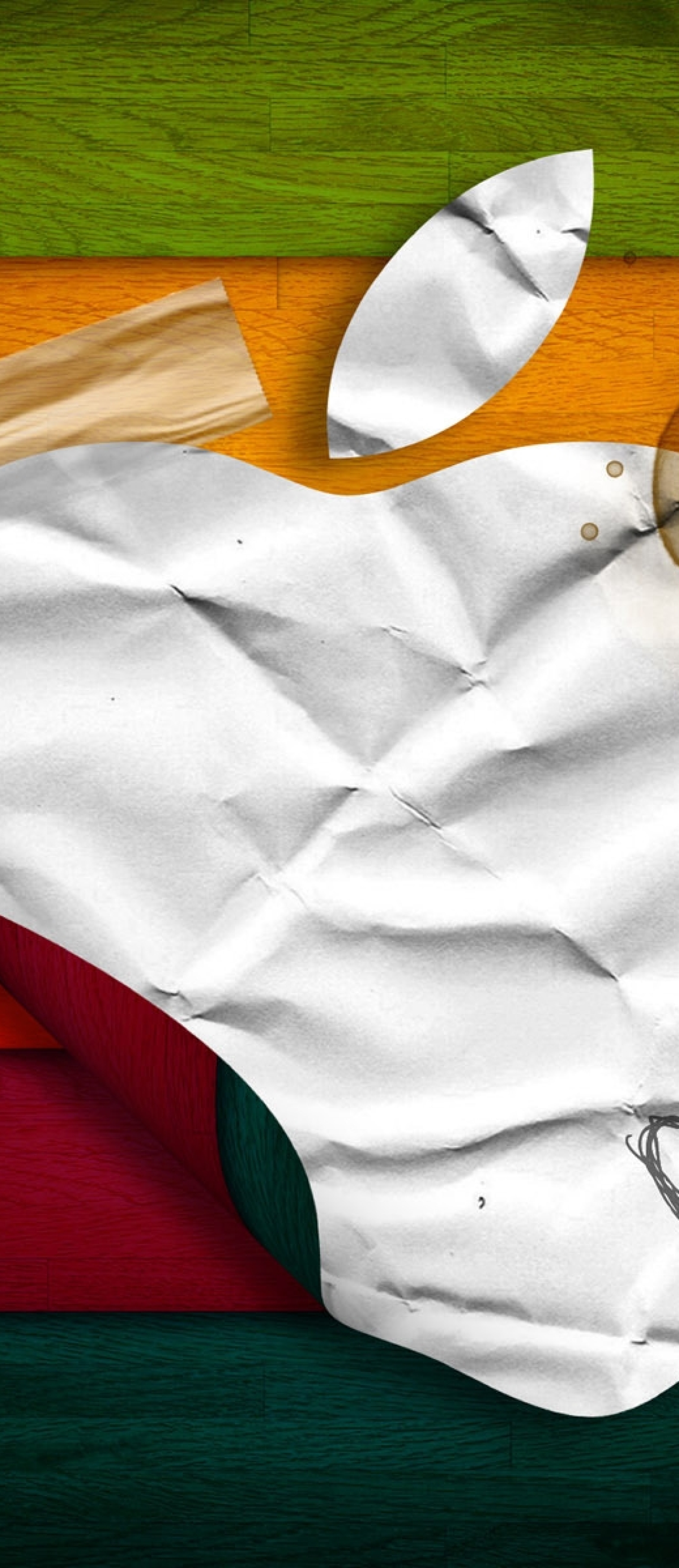 1664x3840 Resolution apple, white, paper 1664x3840 Resolution Wallpaper ...