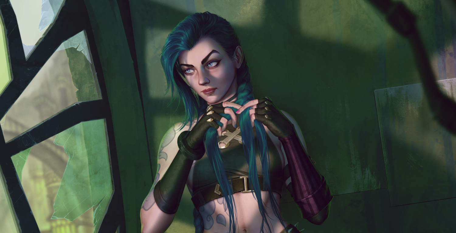 1500x768 Resolution Arcane HD Jinx Digital Art 1500x768 Resolution ...