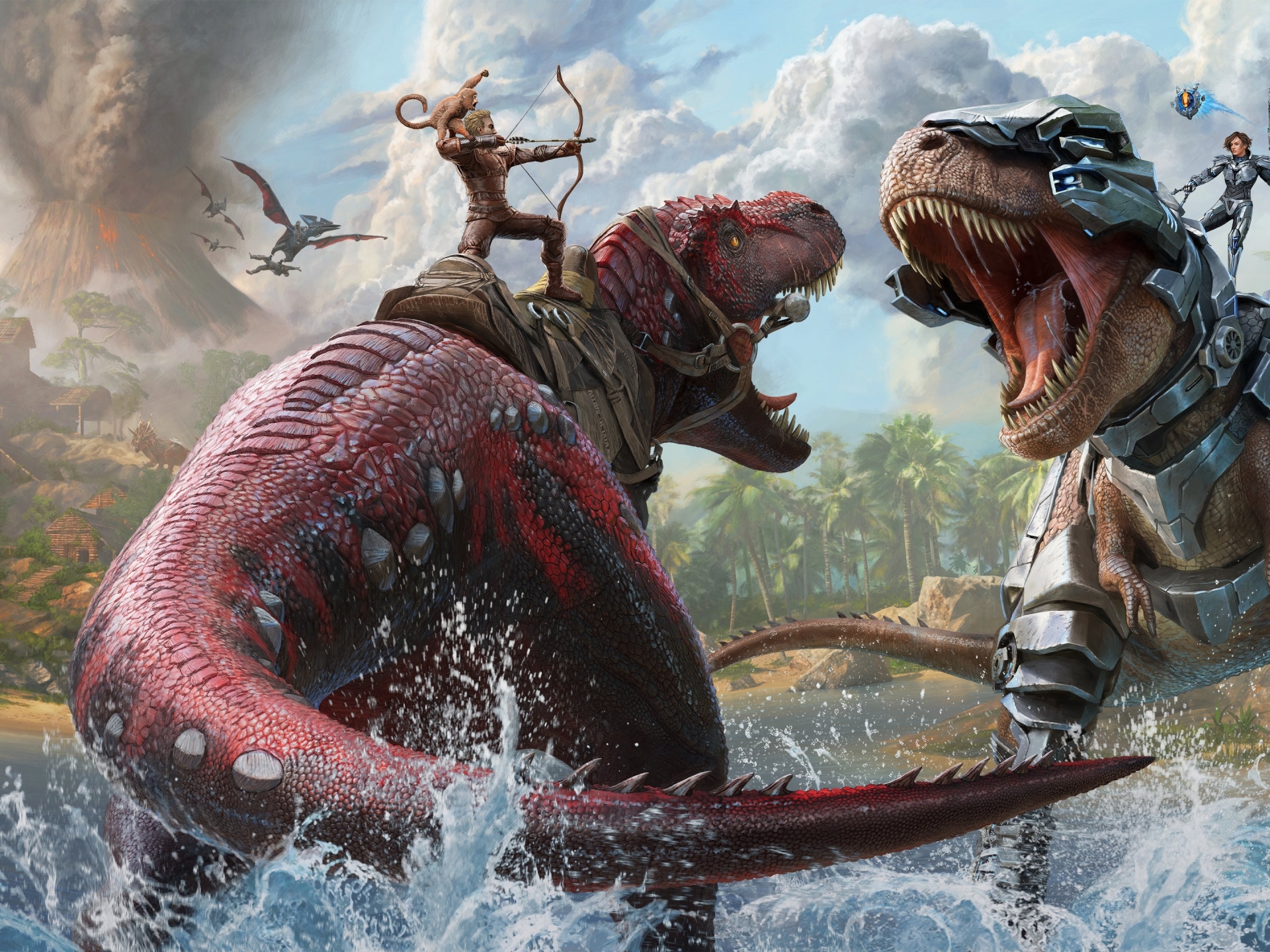 1920x1440 Resolution ARK Survival Ascended Gaming Poster 1920x1440 ...