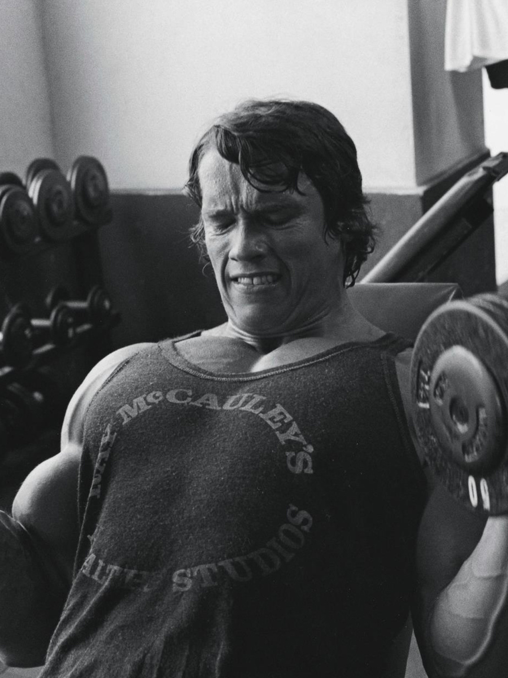 1650x2200 Resolution Arnold Schwarzenegger In Gym Photos 1650x2200 ...