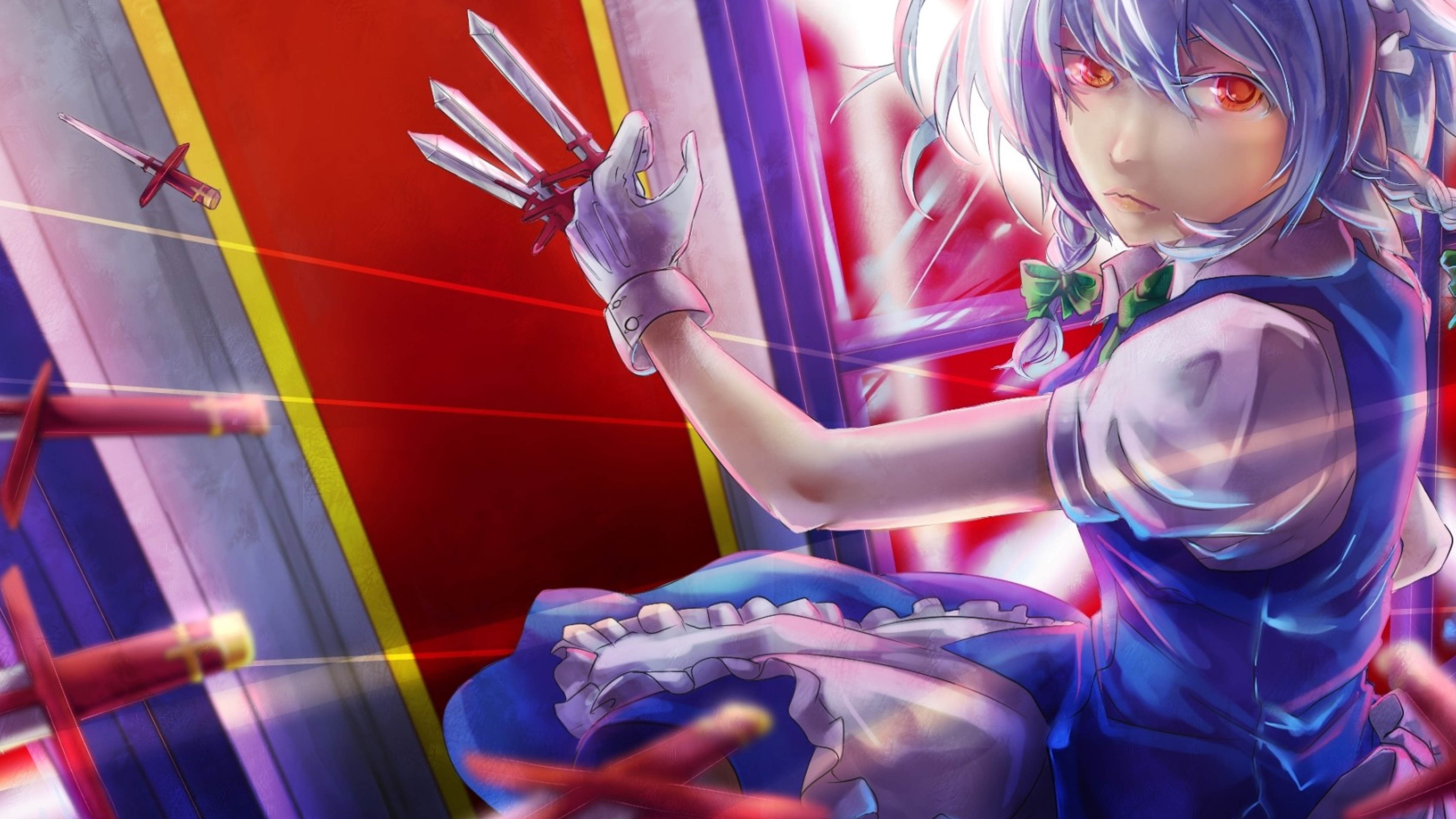5120x2880 Resolution art, 23 ichiya, izayoi sakuya 5K Wallpaper ...