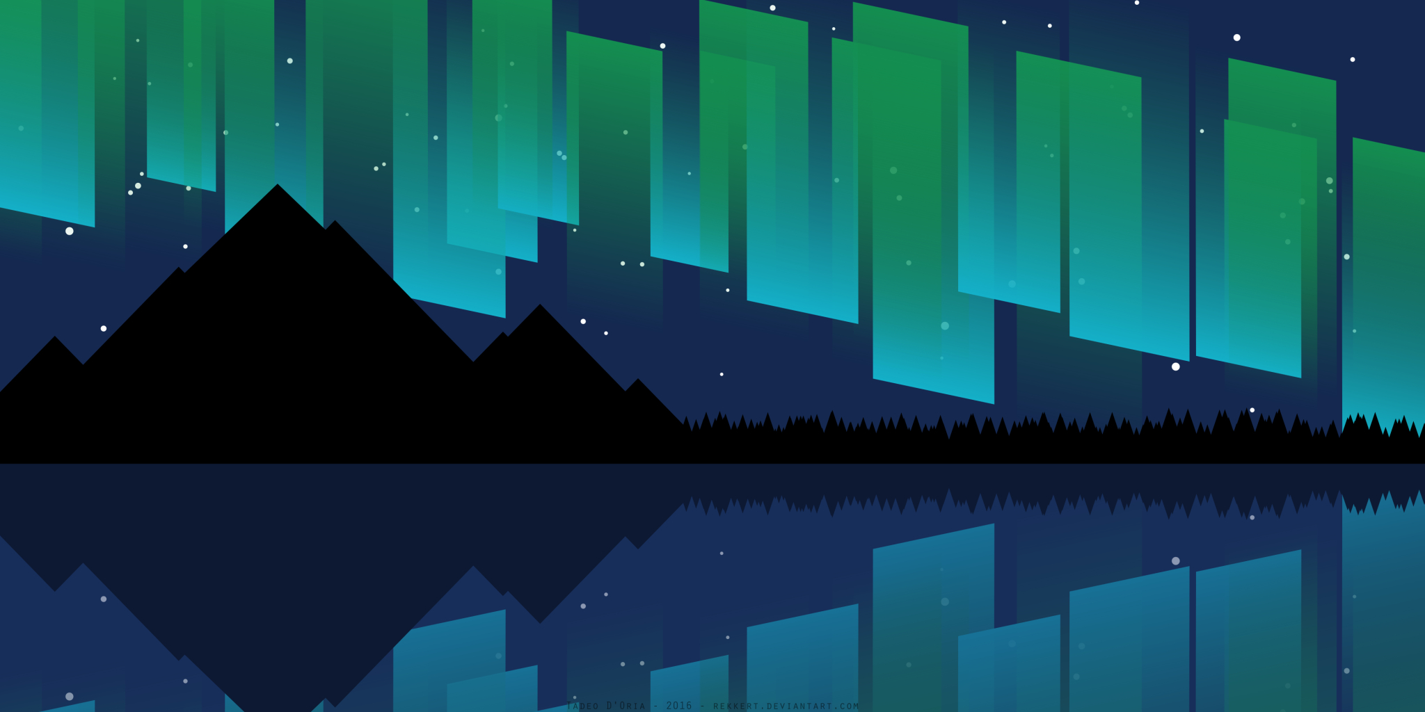2048x1024 Resolution Artistic Digital Art 4k Night Reflection 2022 Art ...