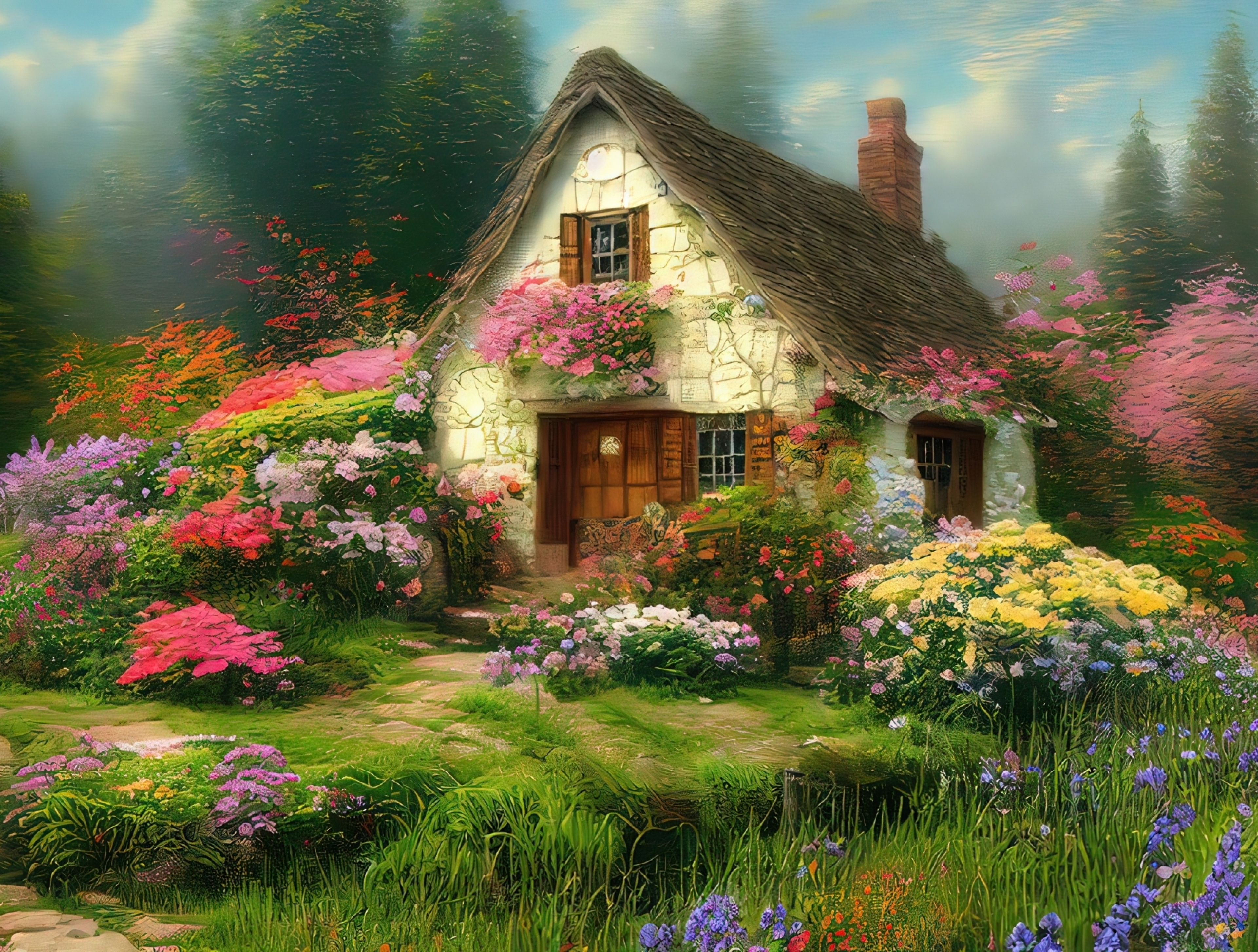 3840x2906 Resolution Artistic House 4k Dreamy House 3840x2906 ...