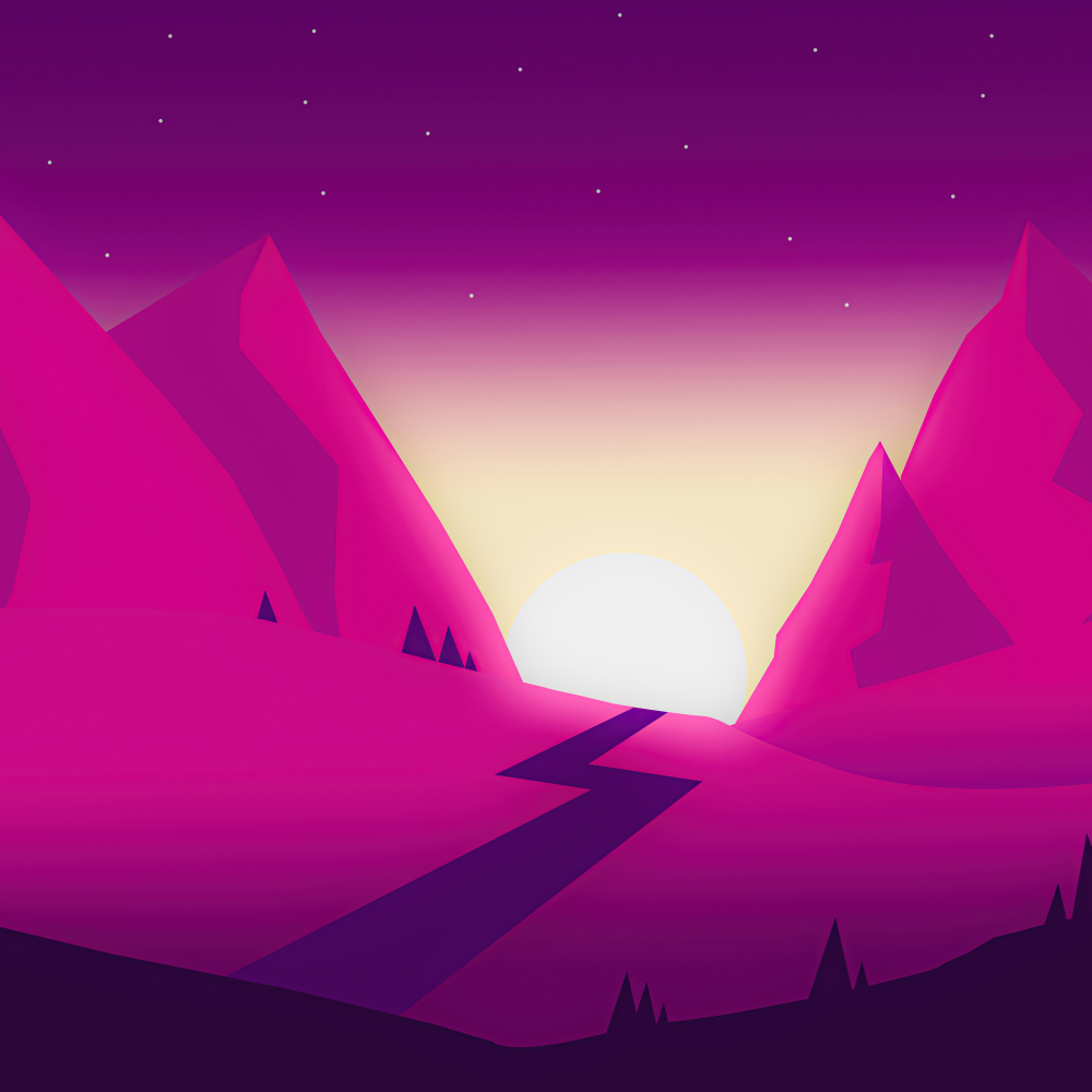 1000x1000 Resolution Artistic Mountain 4k Minimal Digital Art 1000x1000 ...