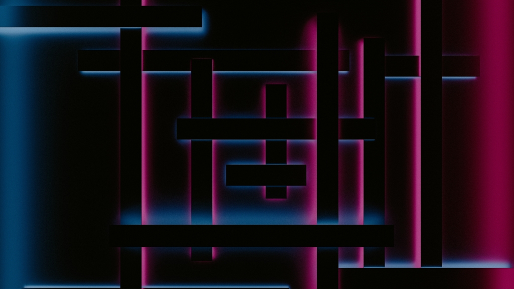 1024x576 Artistic Neon 4k Glowing Shapes 1024x576 Resolution Wallpaper ...