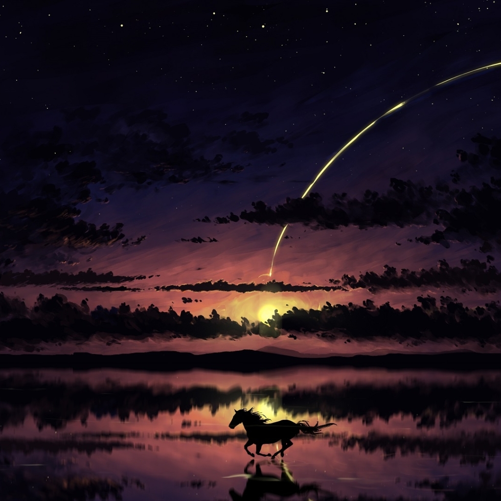 1024x1024 Resolution Artistic Night Reflection 1024x1024 Resolution ...