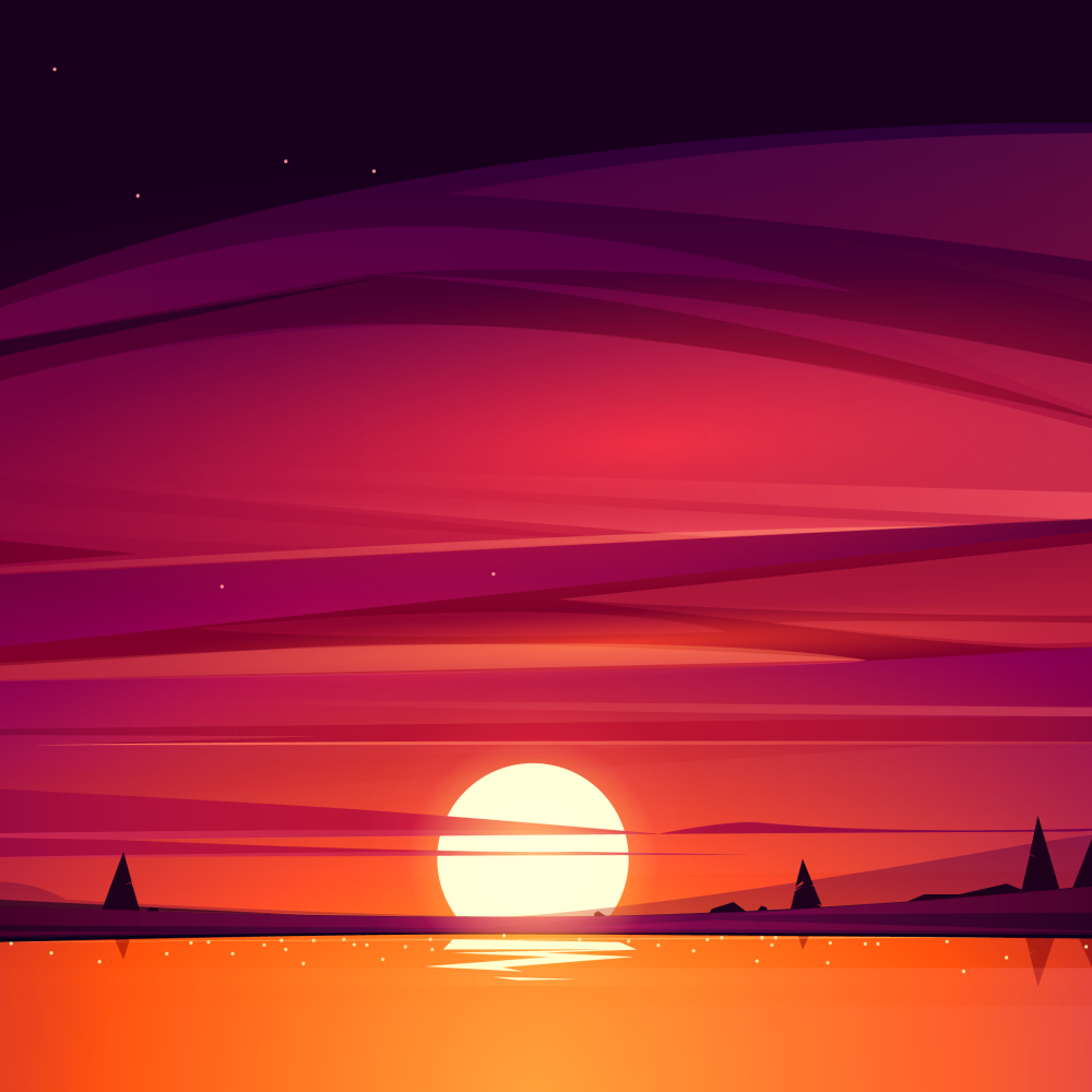1000x1000 Resolution Artistic Sunset 4k Lake Side 1000x1000 Resolution ...