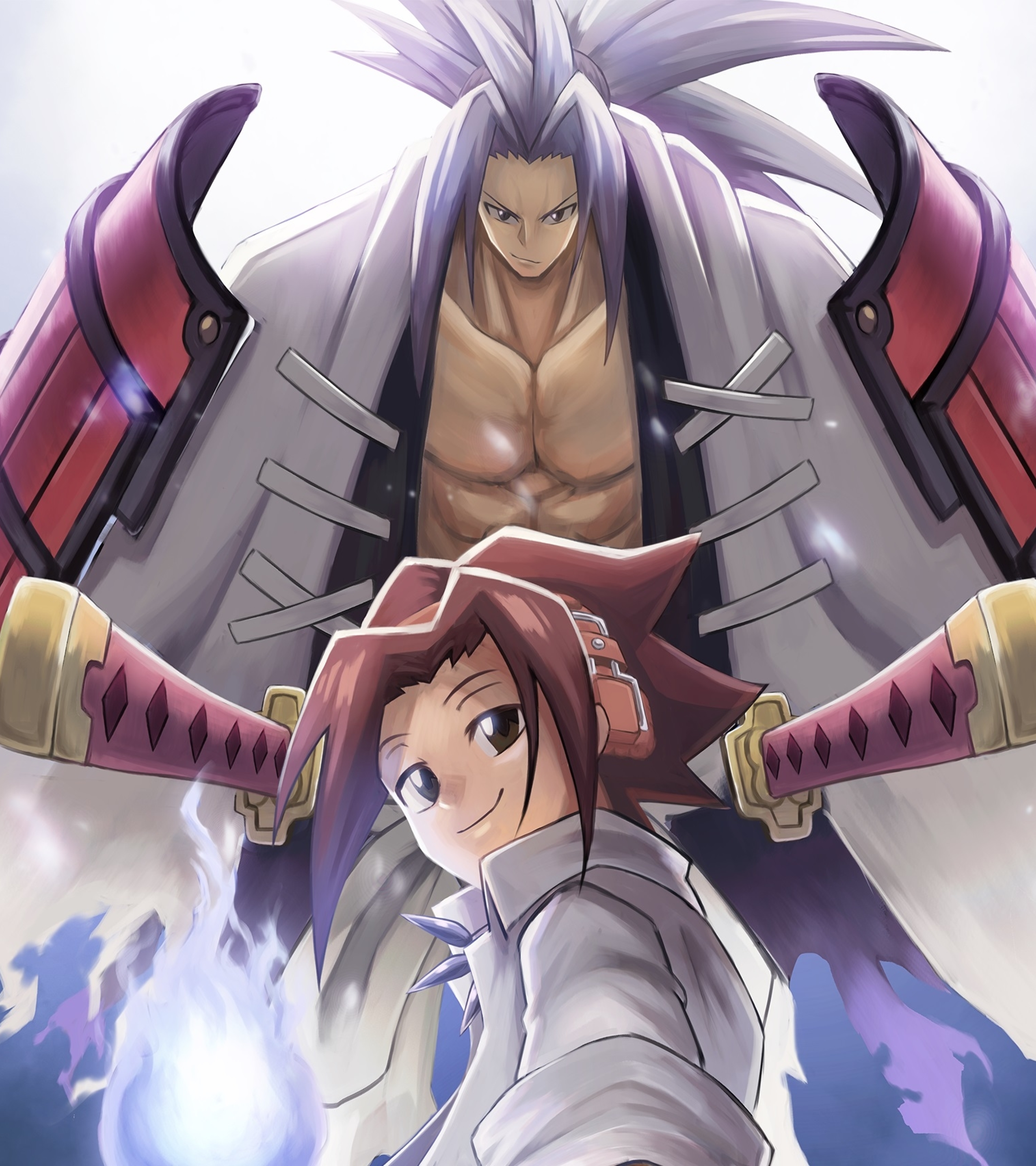 3840x4320 Resolution Asakura Yoh and Amidamaru Shaman King 3840x4320 ...