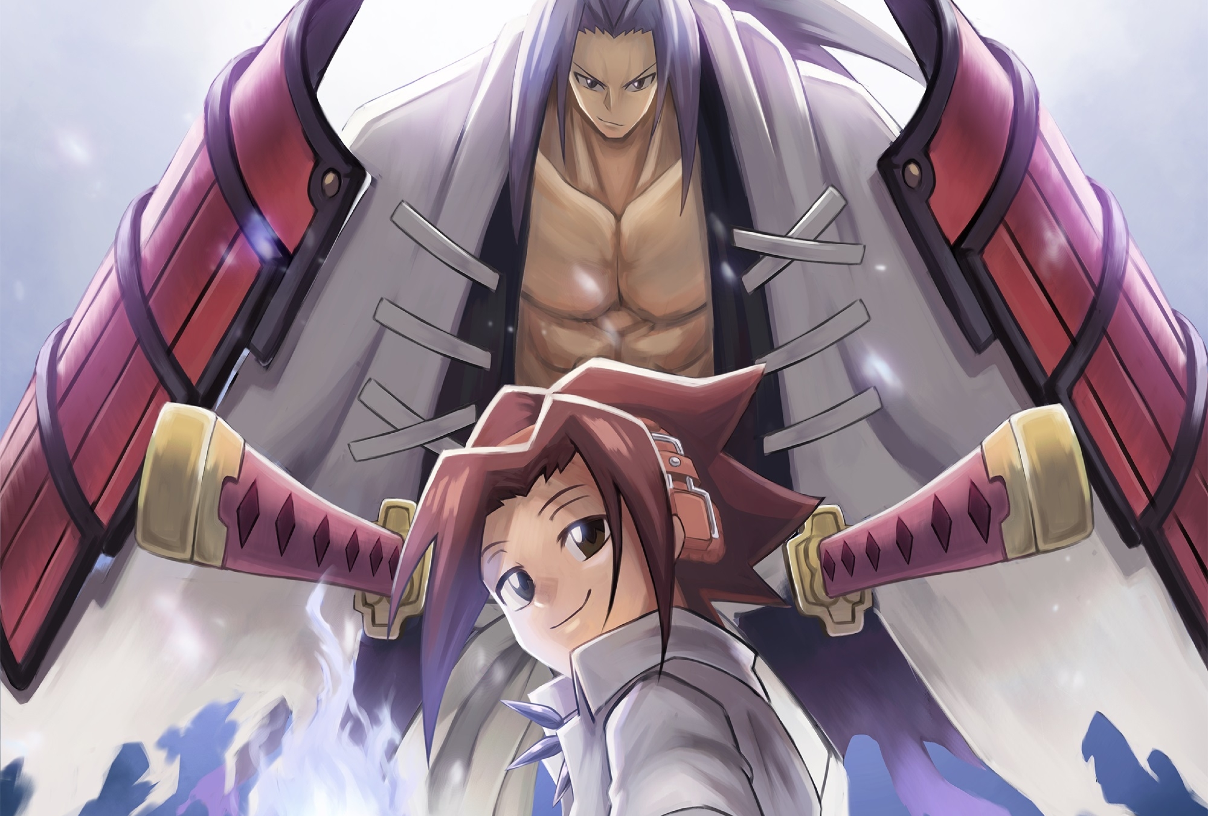 4096x2768 Resolution Asakura Yoh and Amidamaru Shaman King 4096x2768 ...