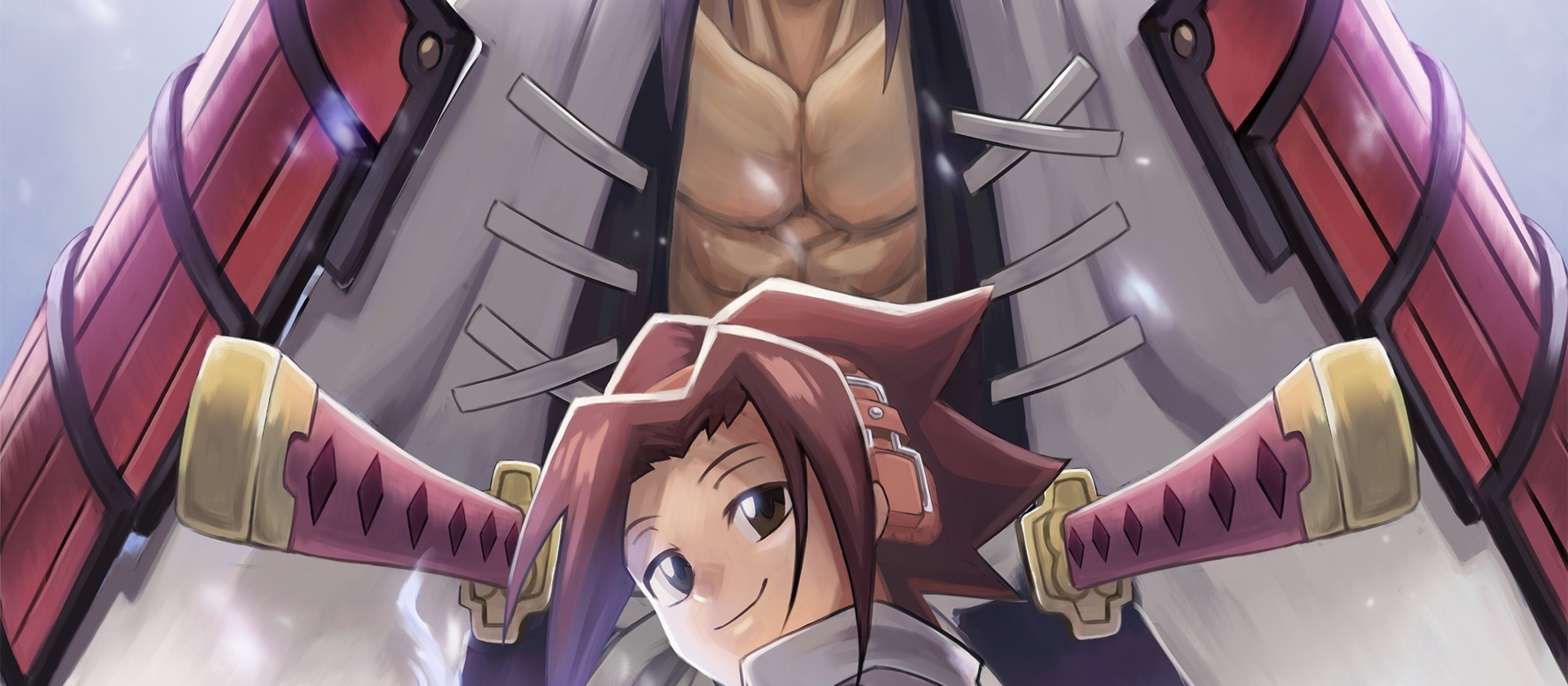5600x2450 Resolution Asakura Yoh and Amidamaru Shaman King 5600x2450 ...