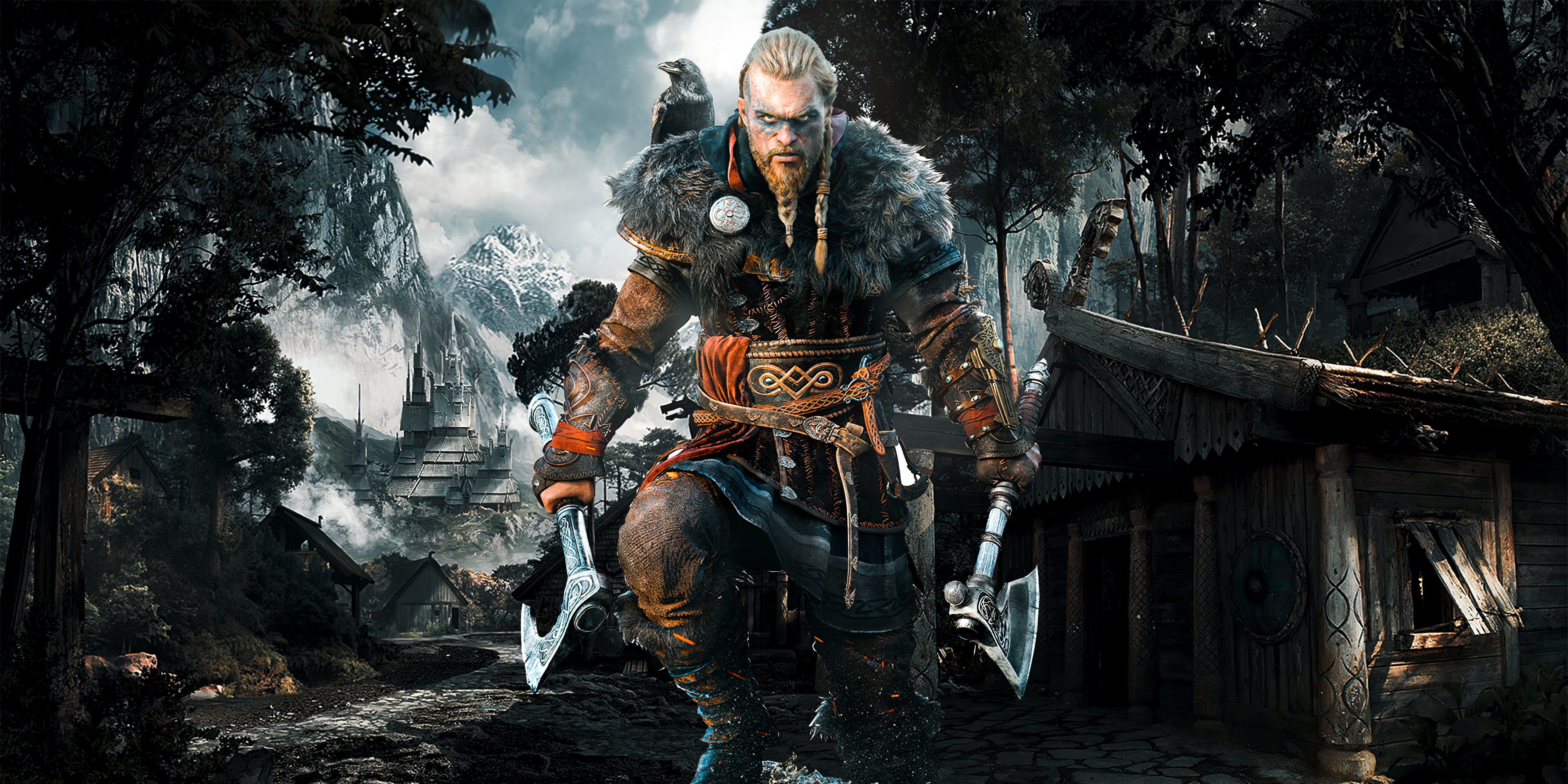 3840x1920 Assassin's Creed Valhalla Eivor 4K Art 3840x1920 Resolution ...