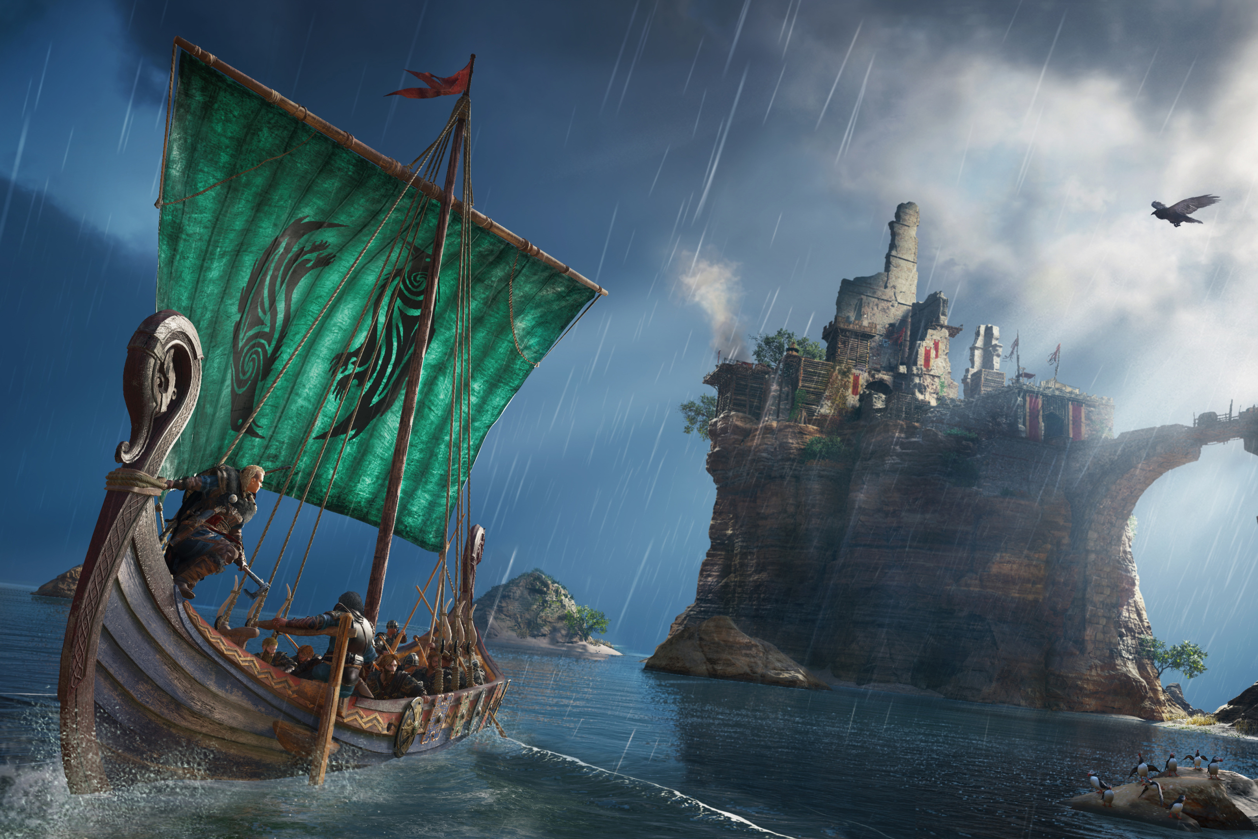 2560x1707 Resolution Assassins Creed Valhalla Ragnarok Battle Ship ...