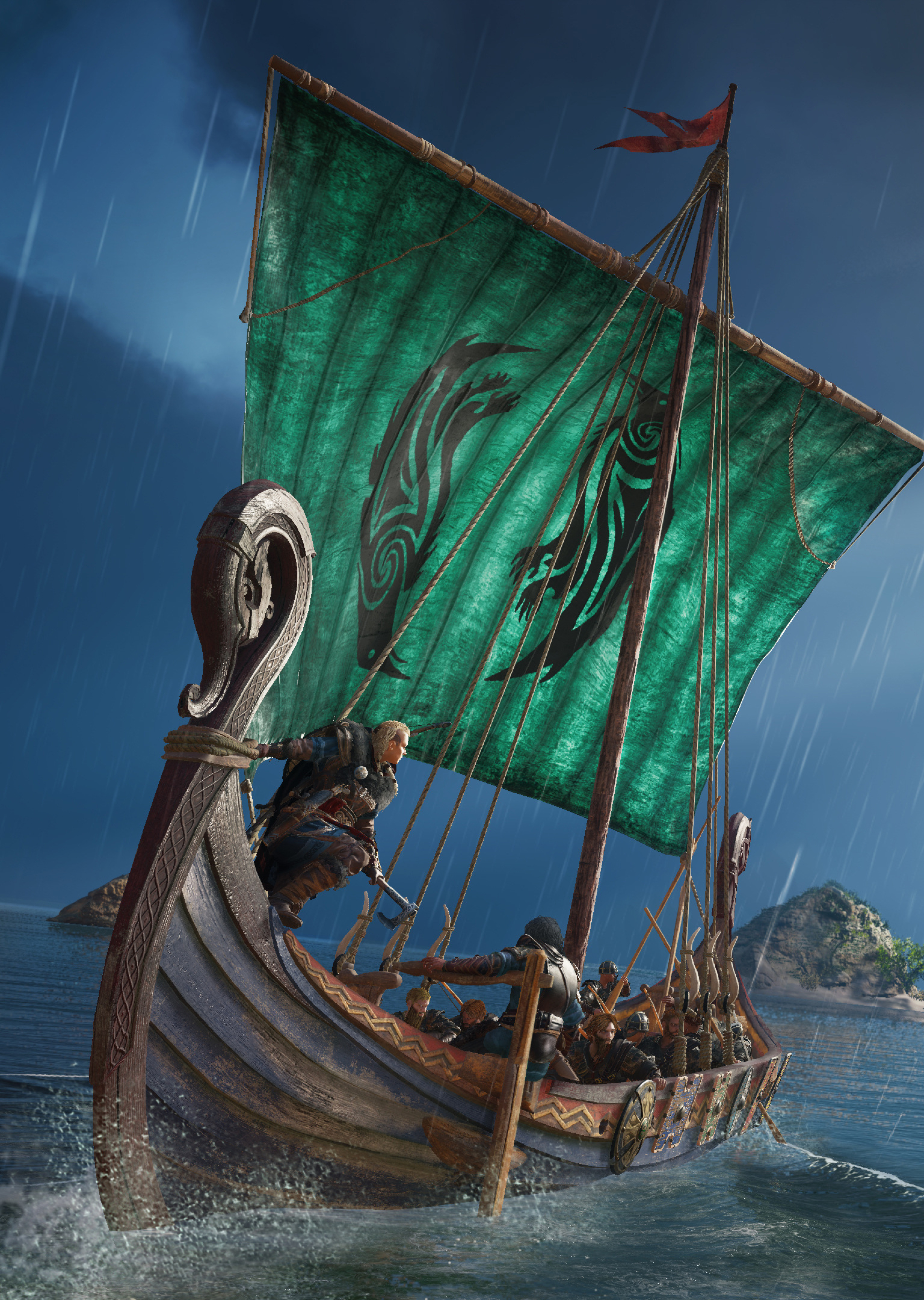 3200x4500 Resolution Assassins Creed Valhalla Ragnarok Battle Ship ...