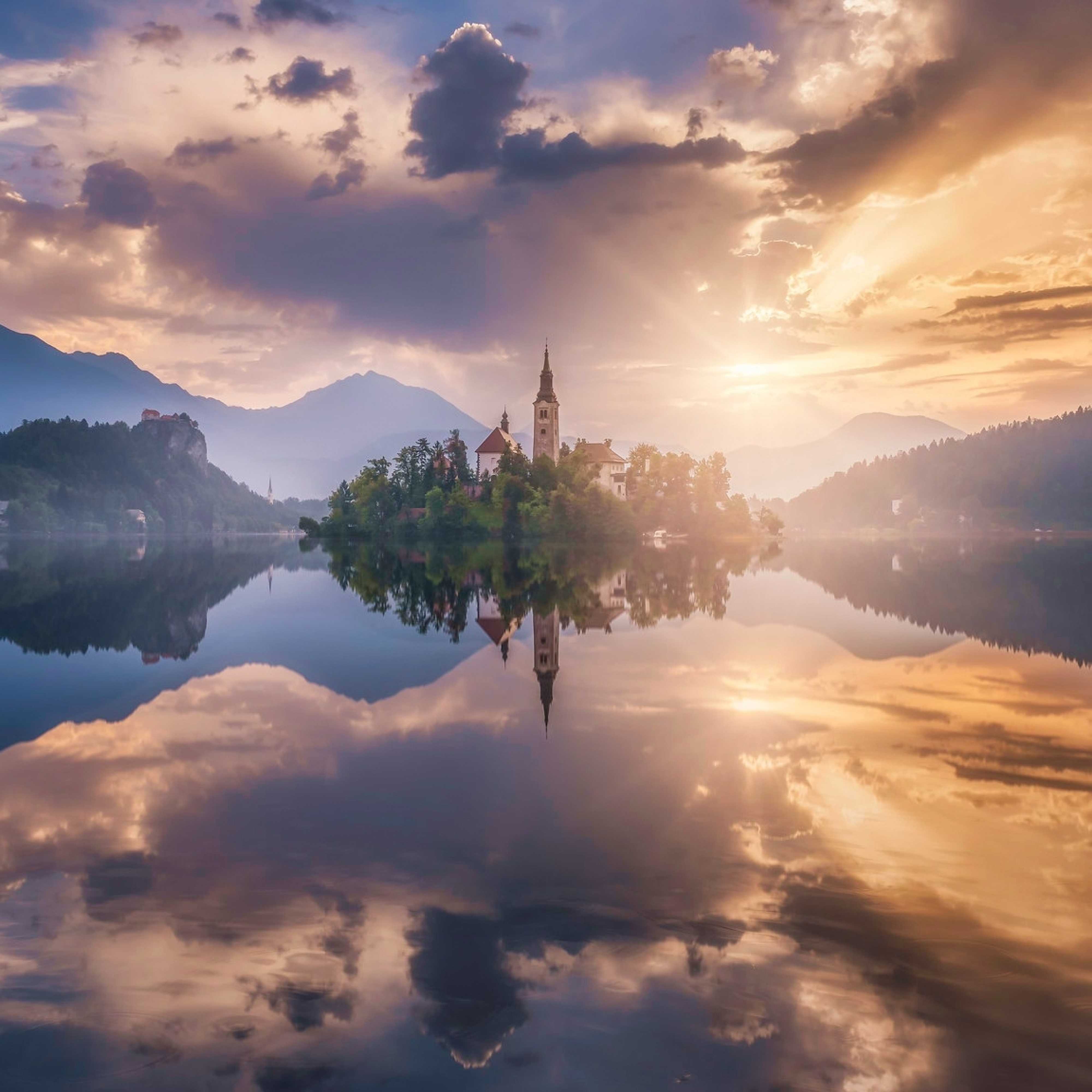 4000x4000 Resolution Assumption of Mary Church Sunset Light 4000x4000 ...