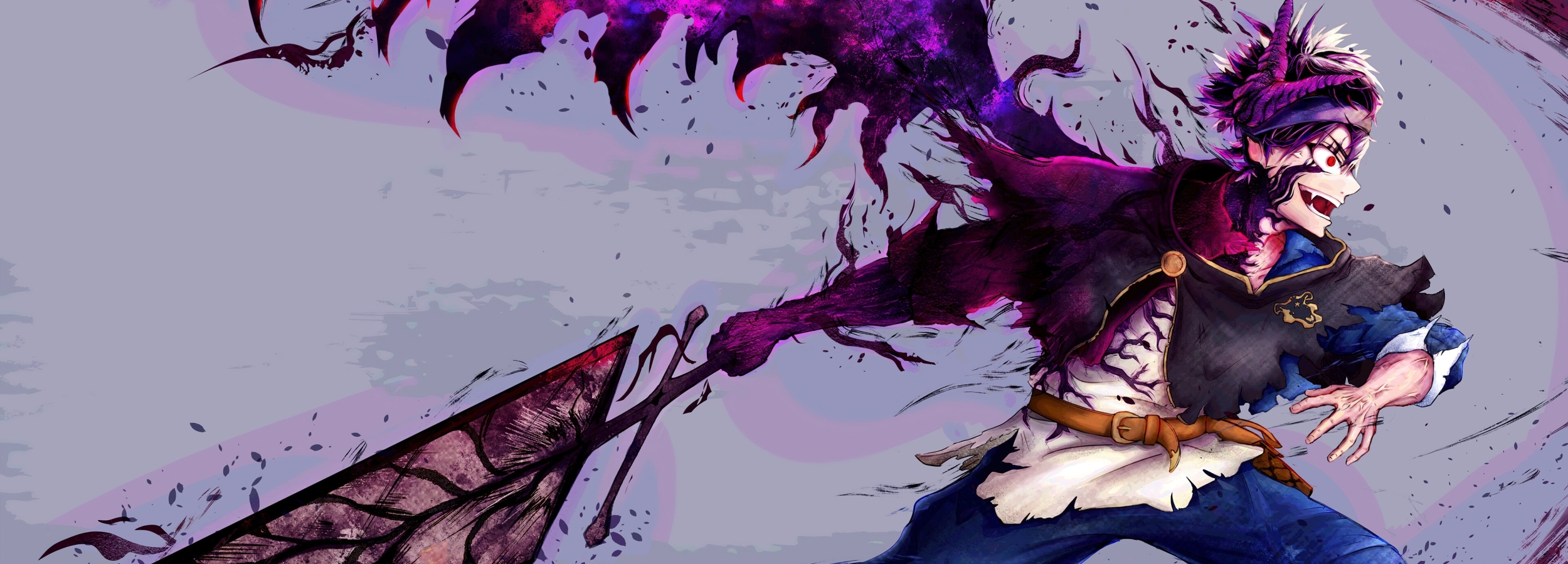 2500x900 Asta Cool Black Clover 2500x900 Resolution Wallpaper, HD Anime ...