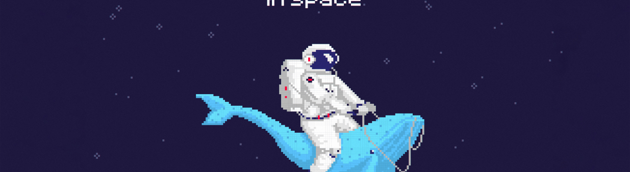 1235x338 Astronaut 4k Lost in Space Pixel Art 1235x338 Resolution ...