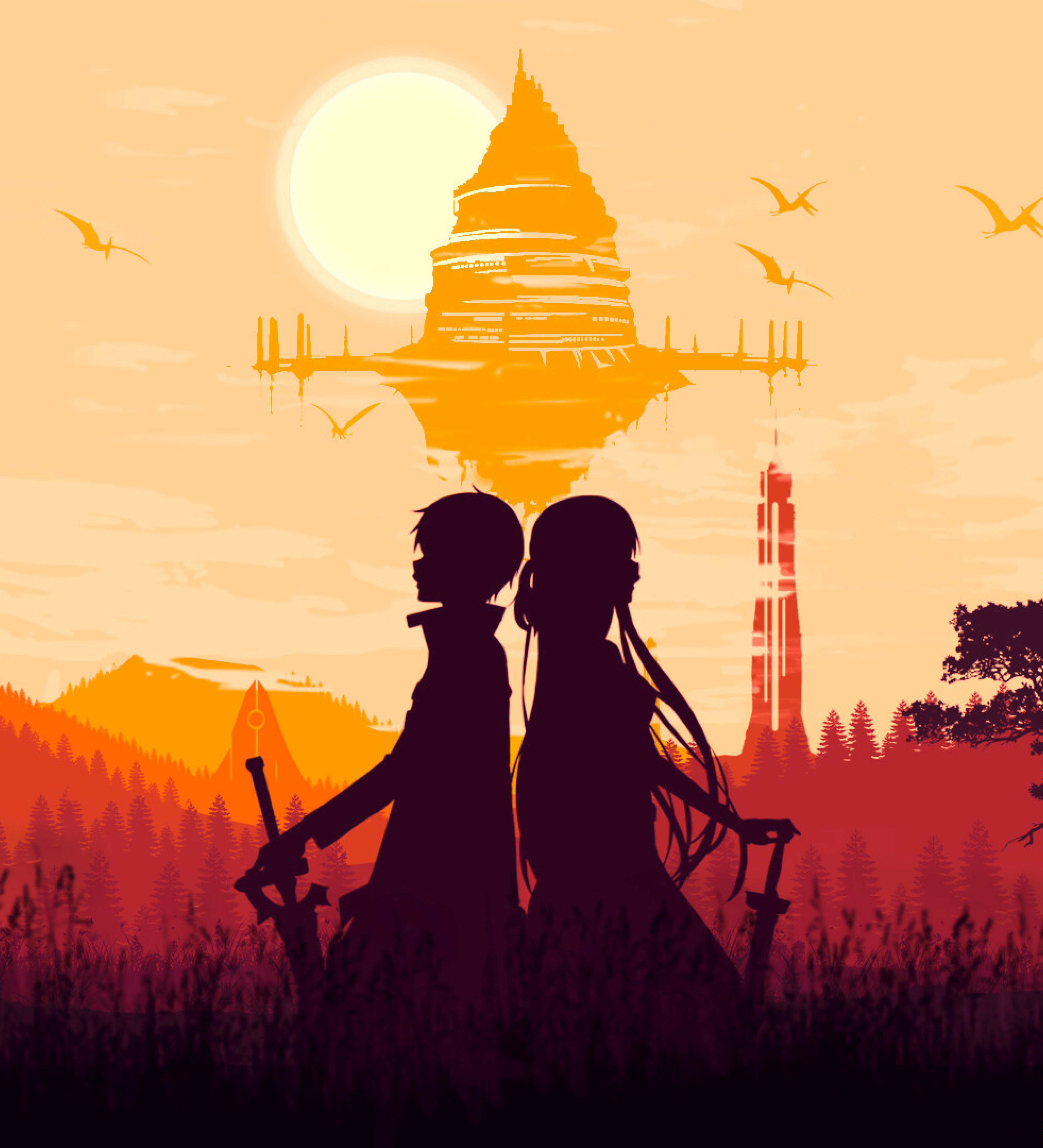 3980x4380 Resolution Asuna Yuuki & Kirito Cool Sword Art Online ...