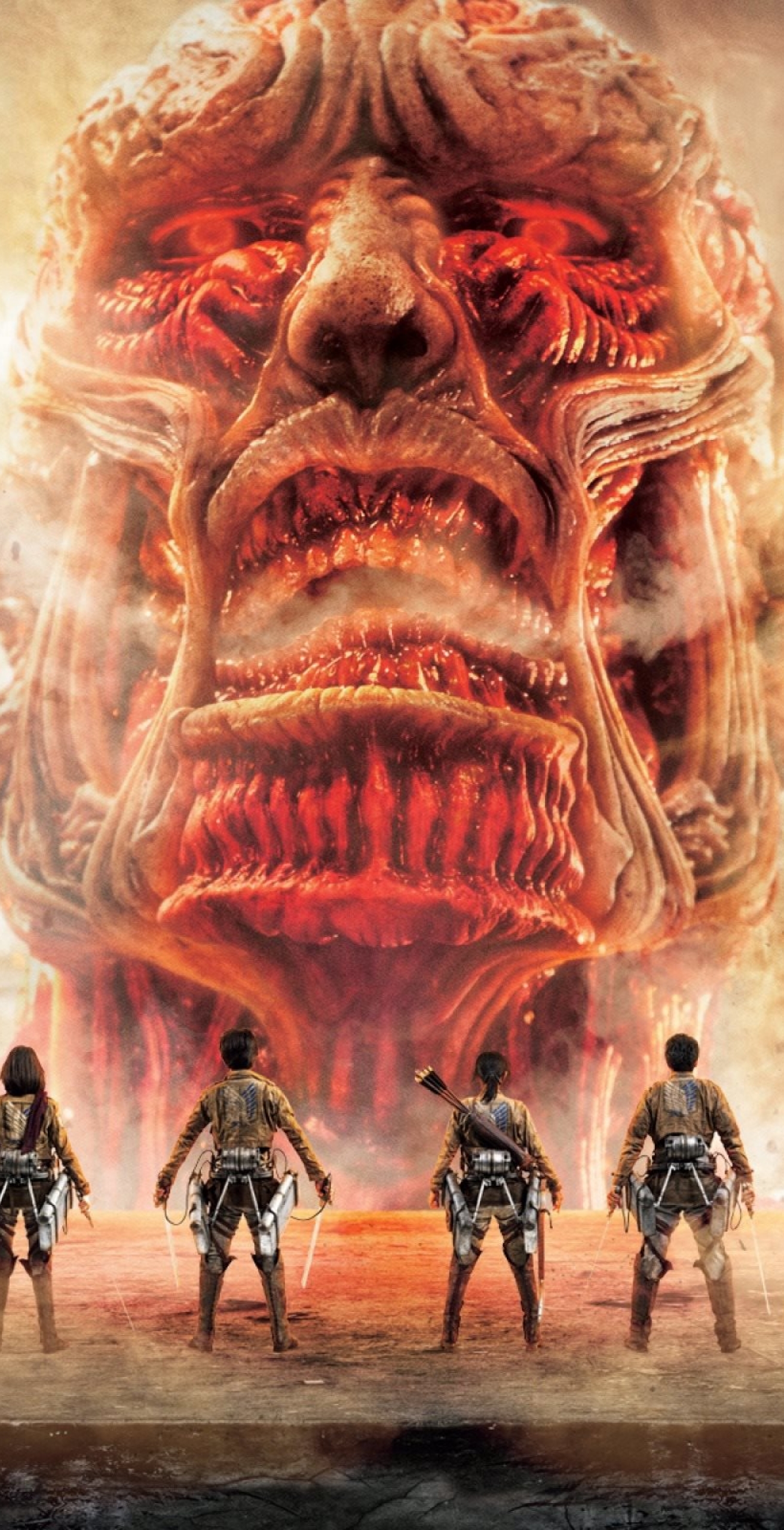 1312x2560 Resolution Attack On Titan Japanese TV Series Poster ...