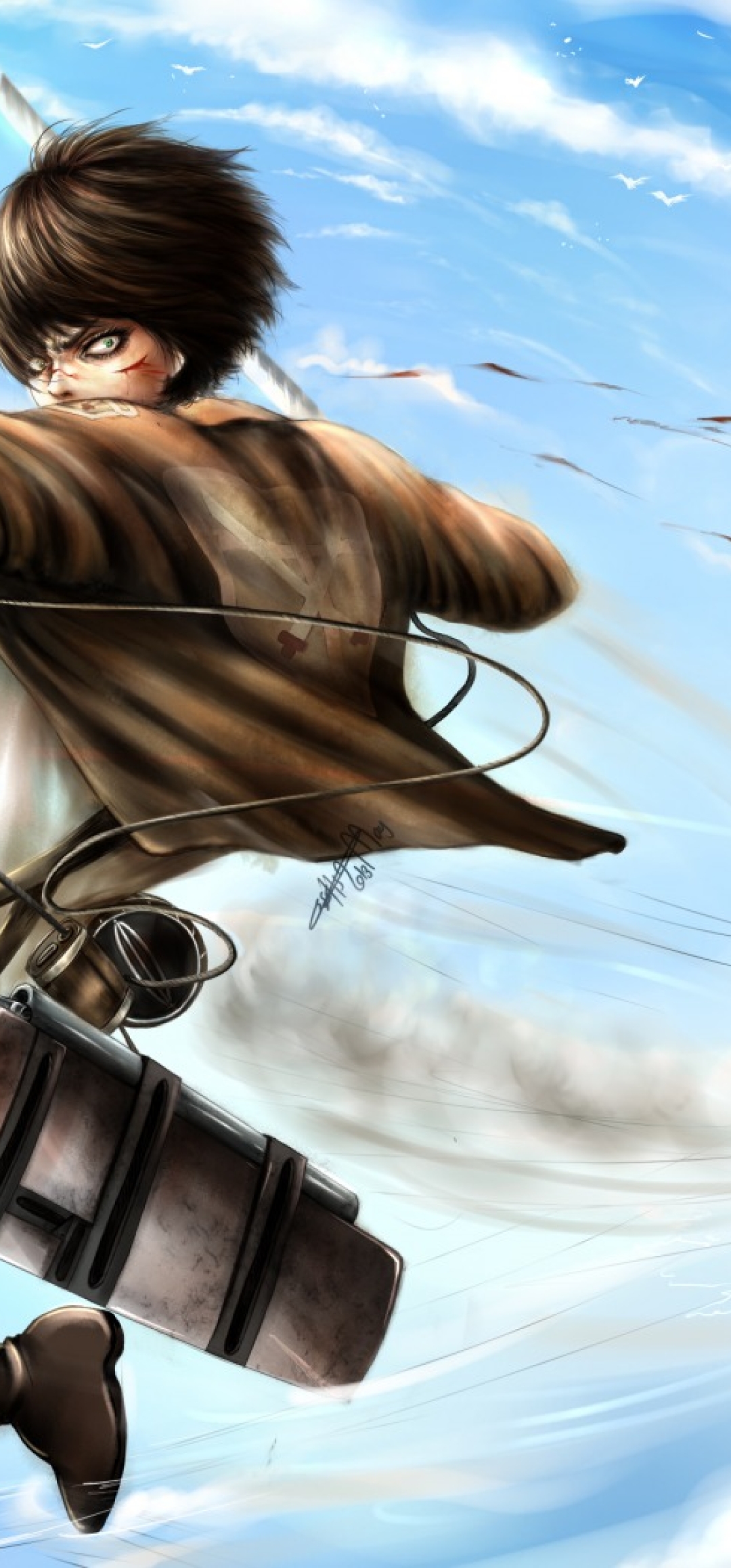 1080x2316 Resolution attack on titan, shingeki no kyojin, eren jaeger ...