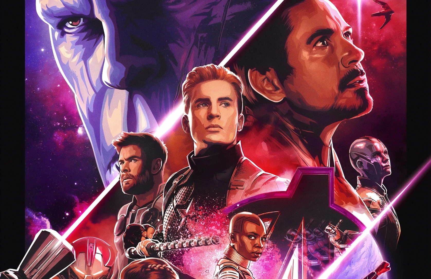 1676x1085 Avengers Endgame 5K Retro Poster 1676x1085 Resolution ...