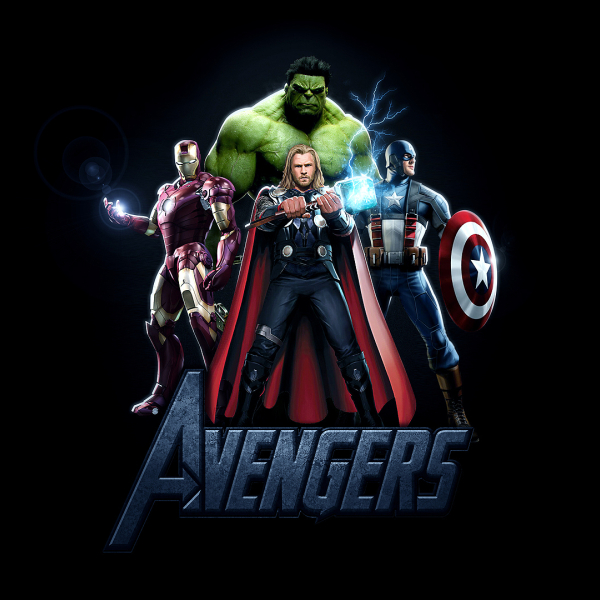600x600 Resolution Avengers Thor Iron Man Captain America And Hulk ...