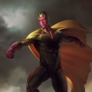 300x300 Resolution Avengers Vision Artwork 300x300 Resolution Wallpaper ...