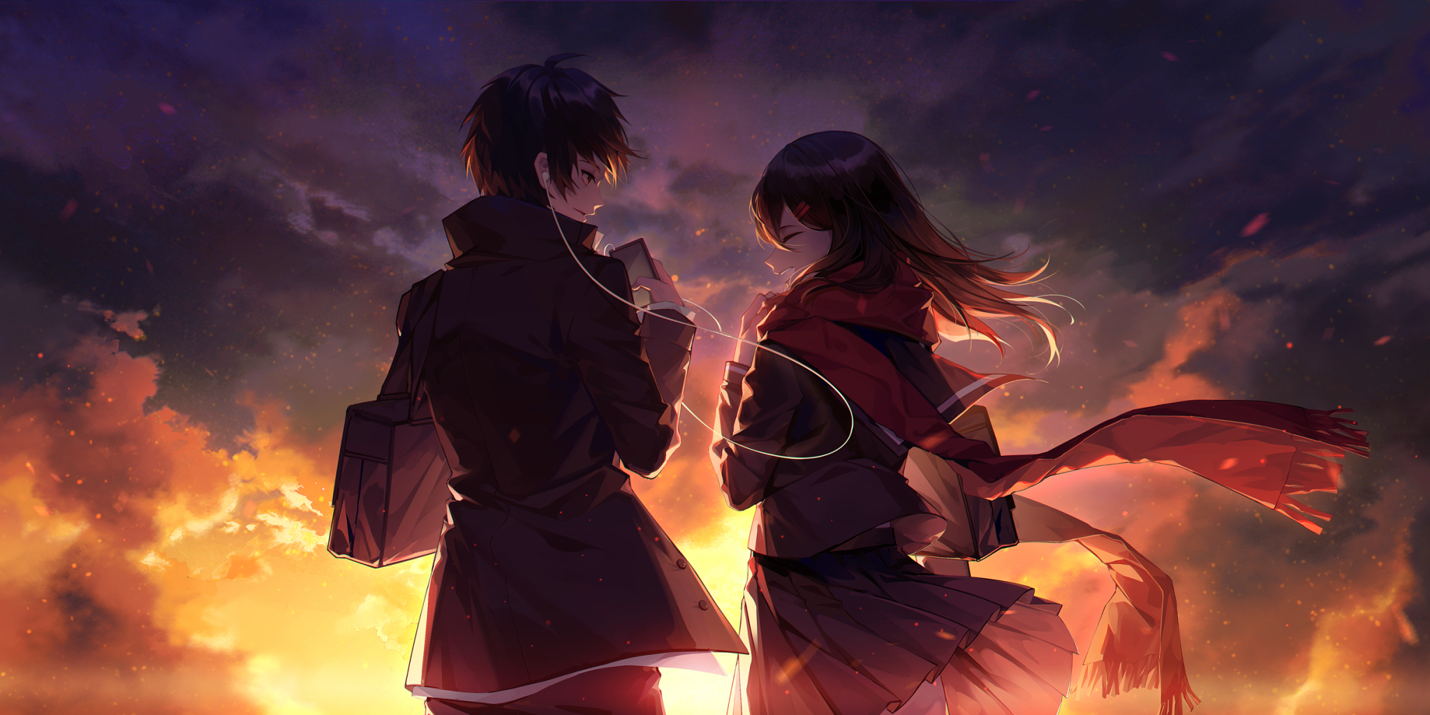 2048x1024 Resolution Ayano Tateyama & Shintaro Kisaragi 2048x1024 ...