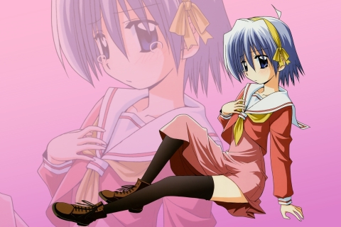 480x320 ayasaki hayate hayate no gotoku seifuku, girl, stockings ...