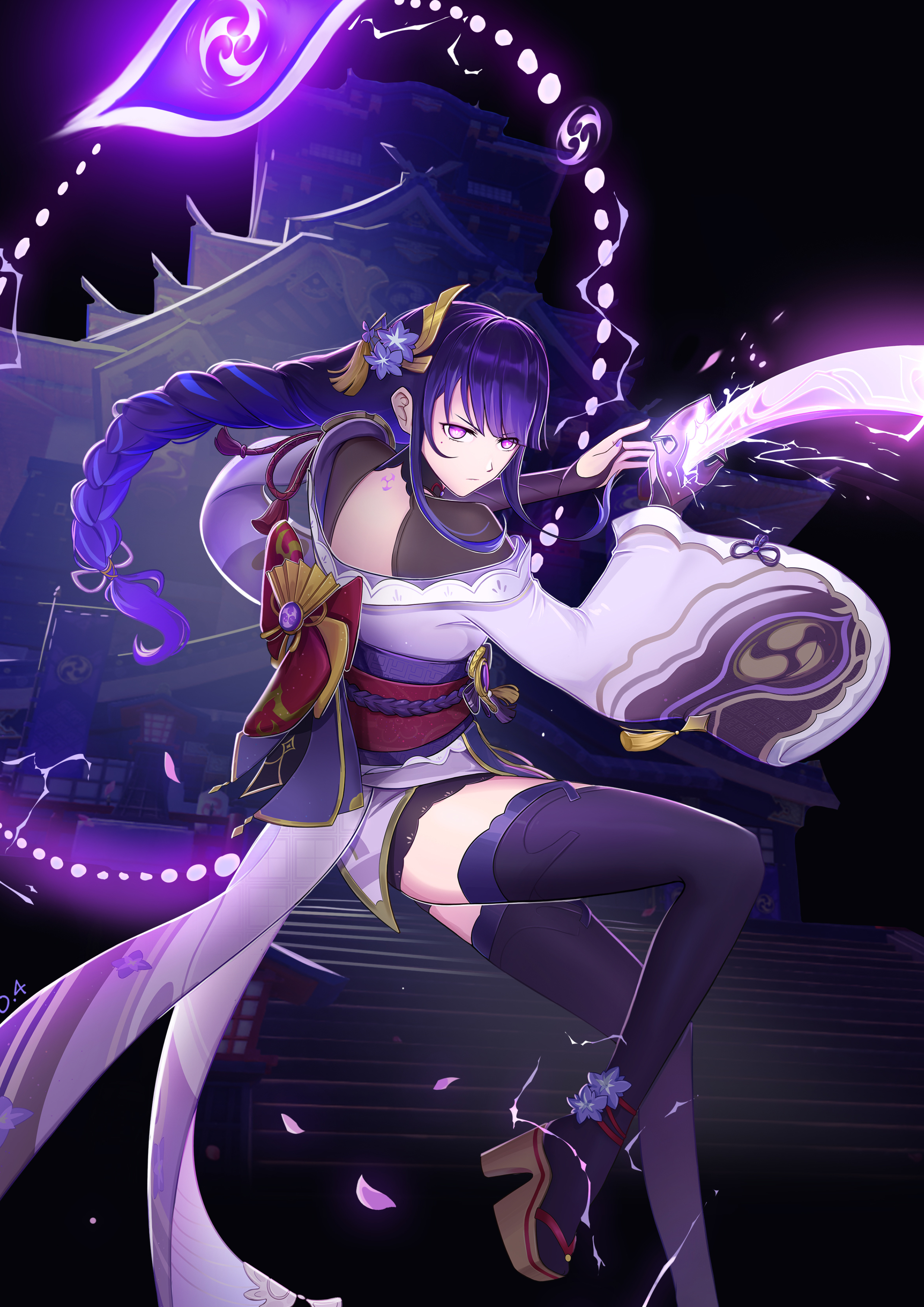 2480x3508 Resolution Baal Raiden Shogun Art Genshin Impact Gaming 2021 ...