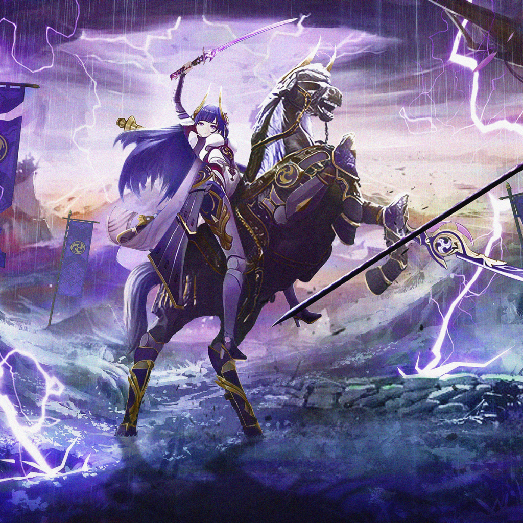 1024x1024 Resolution Baal Raiden Shogun HD Art Genshin Impact 1024x1024 ...