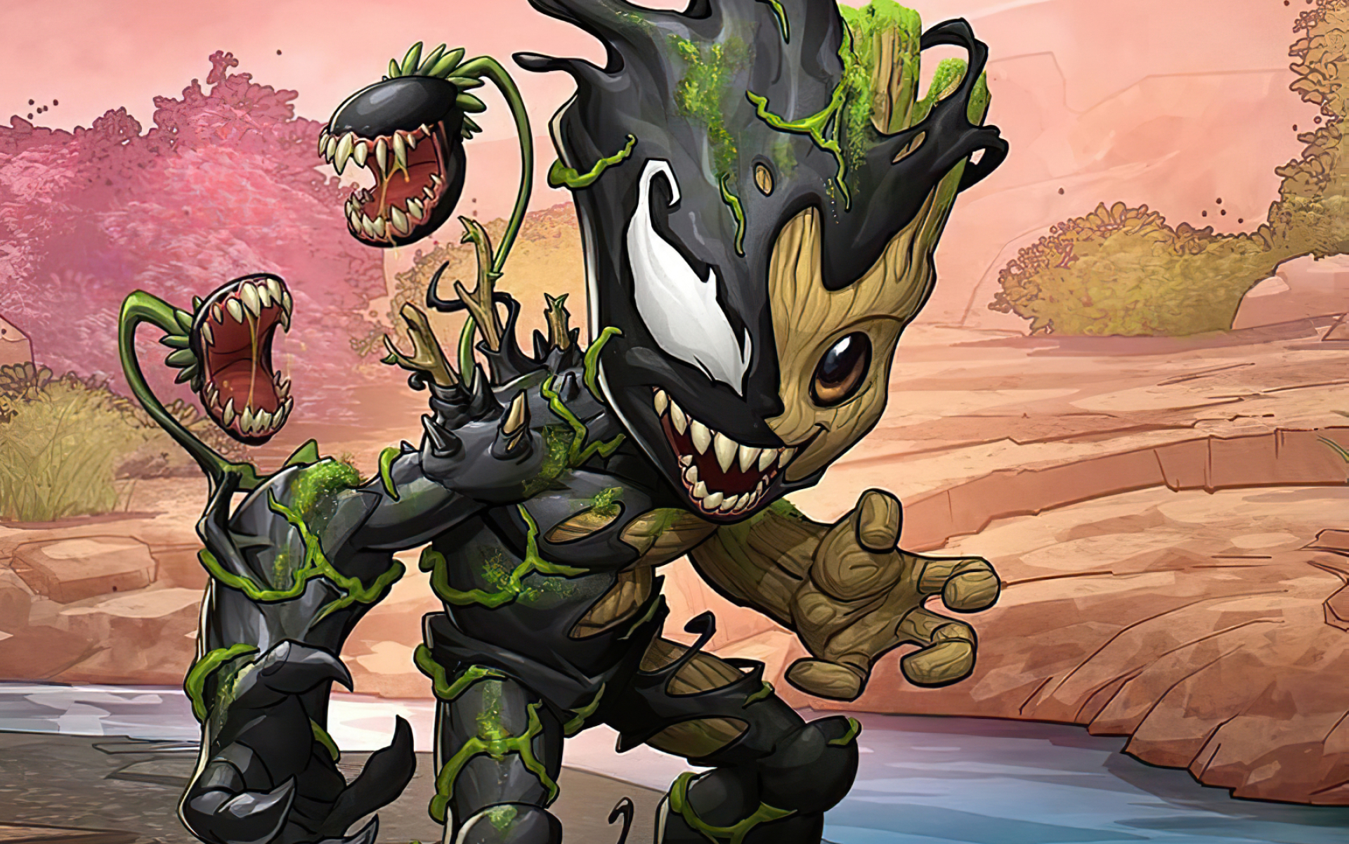 1920x1201 Resolution Baby Groot and Venom 1920x1201 Resolution ...