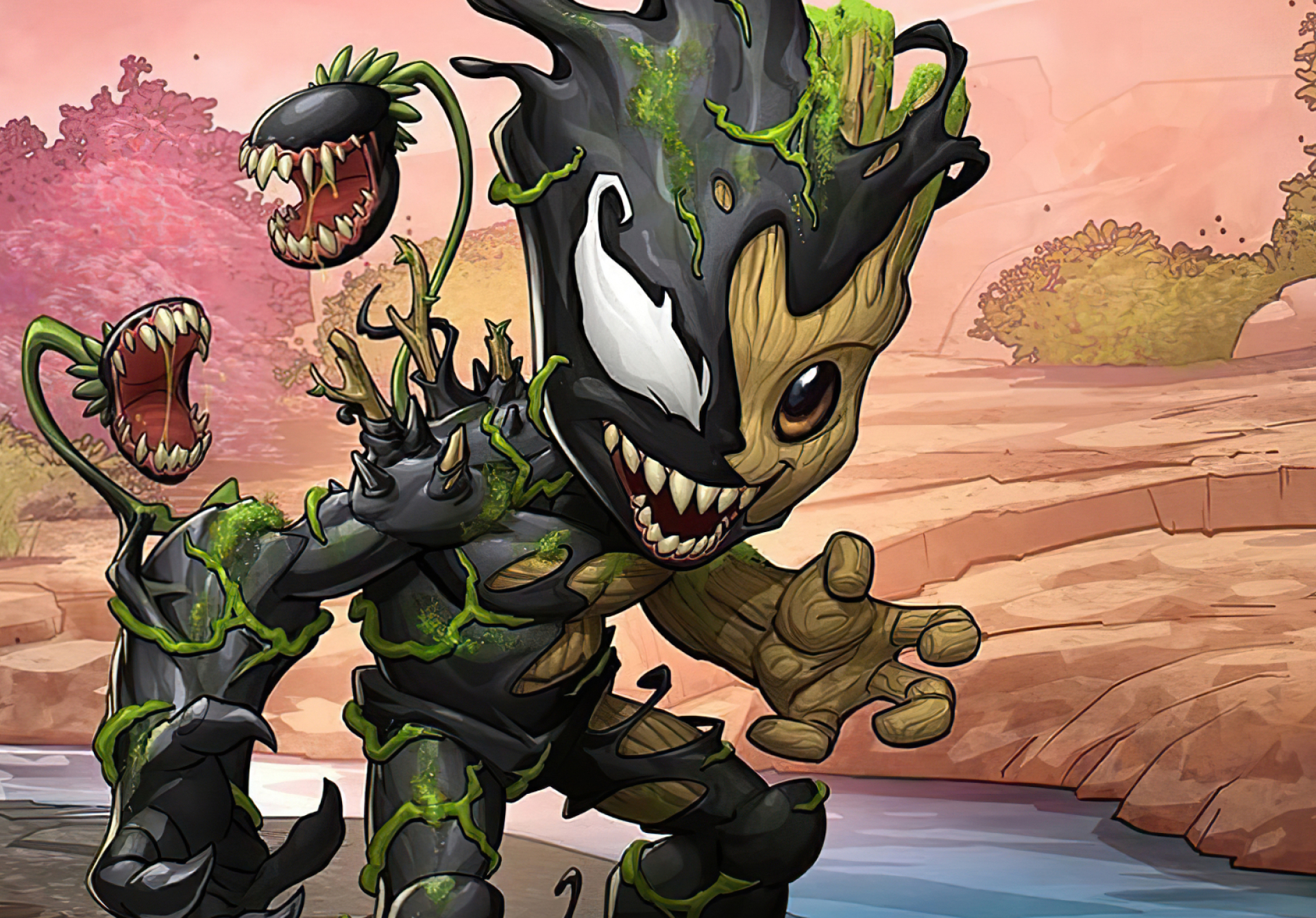1920x1339 Resolution Baby Groot and Venom 1920x1339 Resolution ...