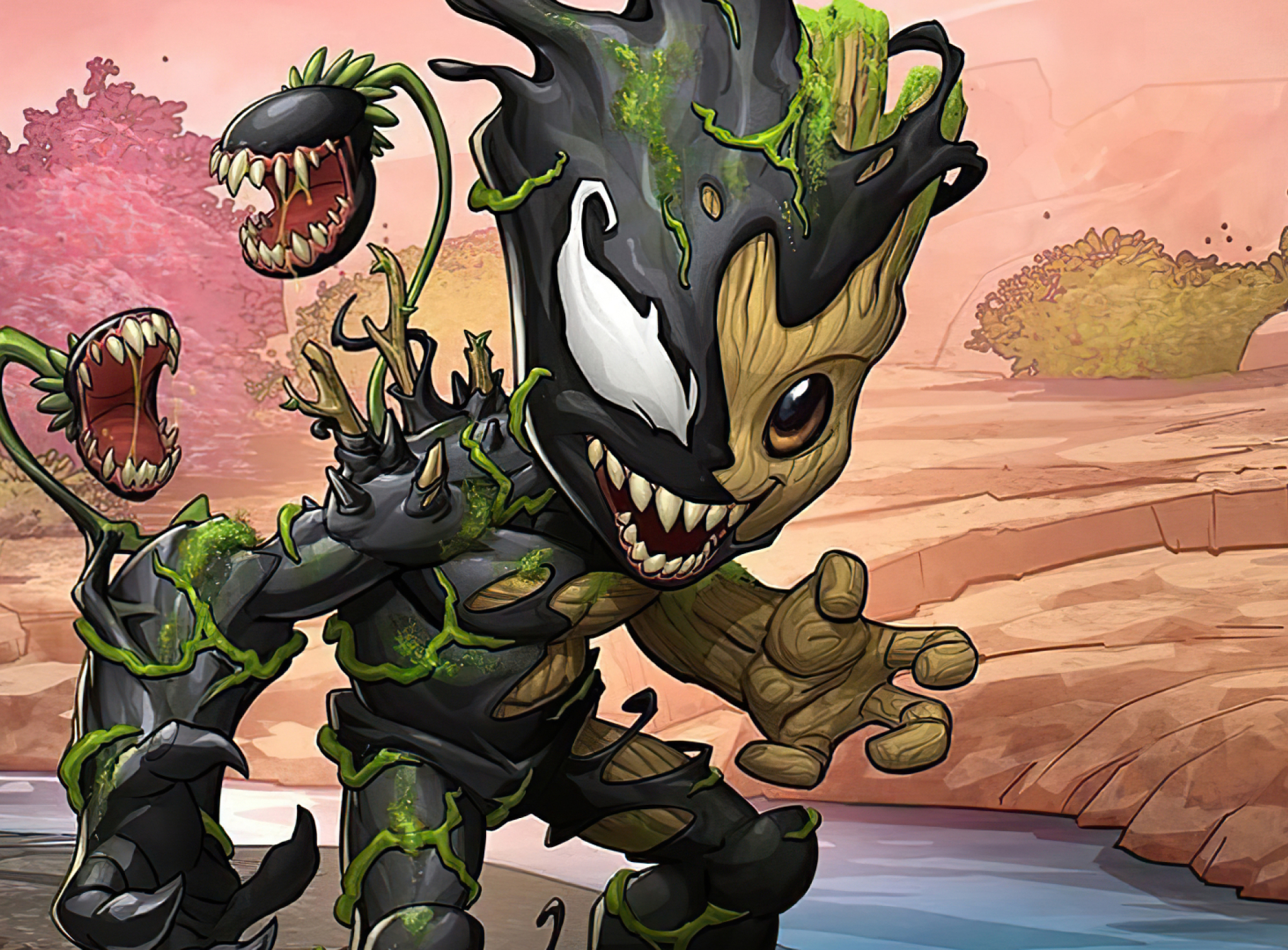2048x1512 Baby Groot and Venom 2048x1512 Resolution Wallpaper, HD ...